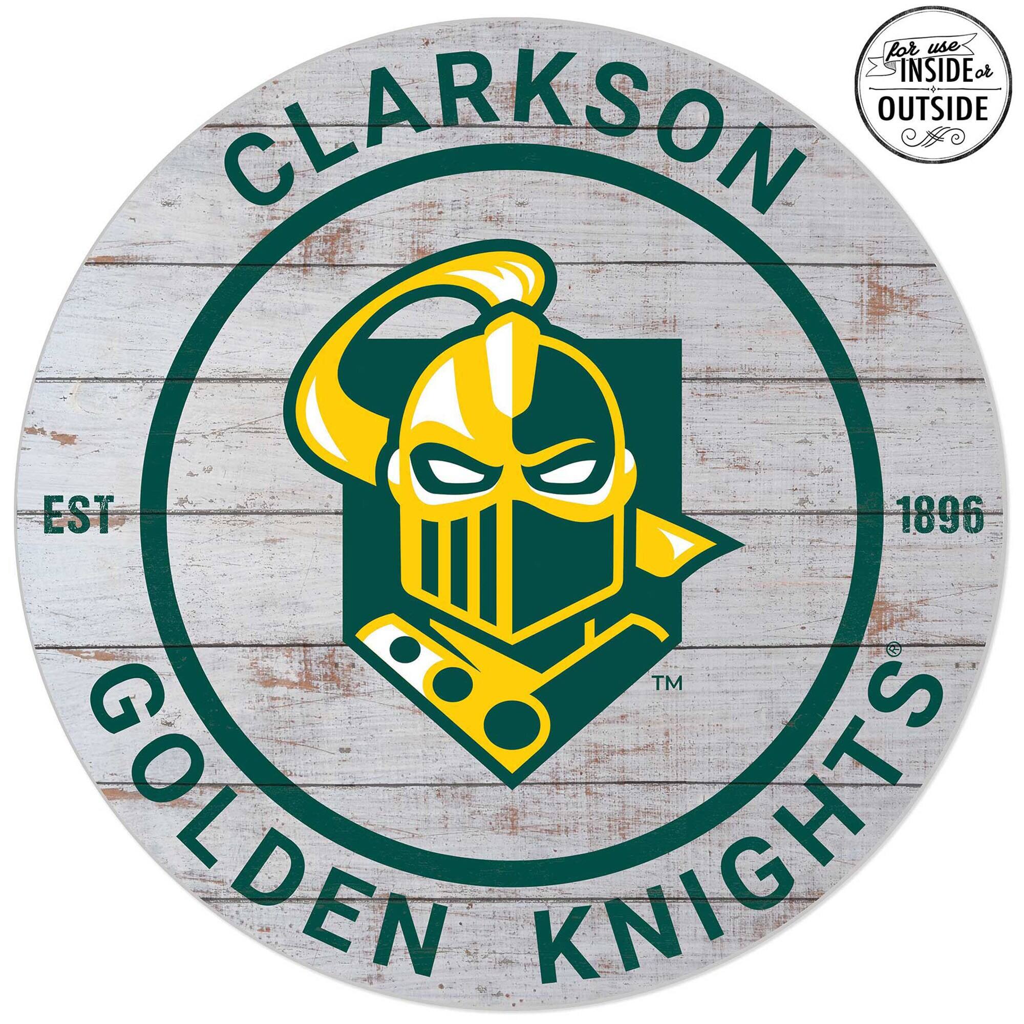 Jardine Clarkson Golden Knights 20'' Indoor/Outdoor Weathered Circle ...