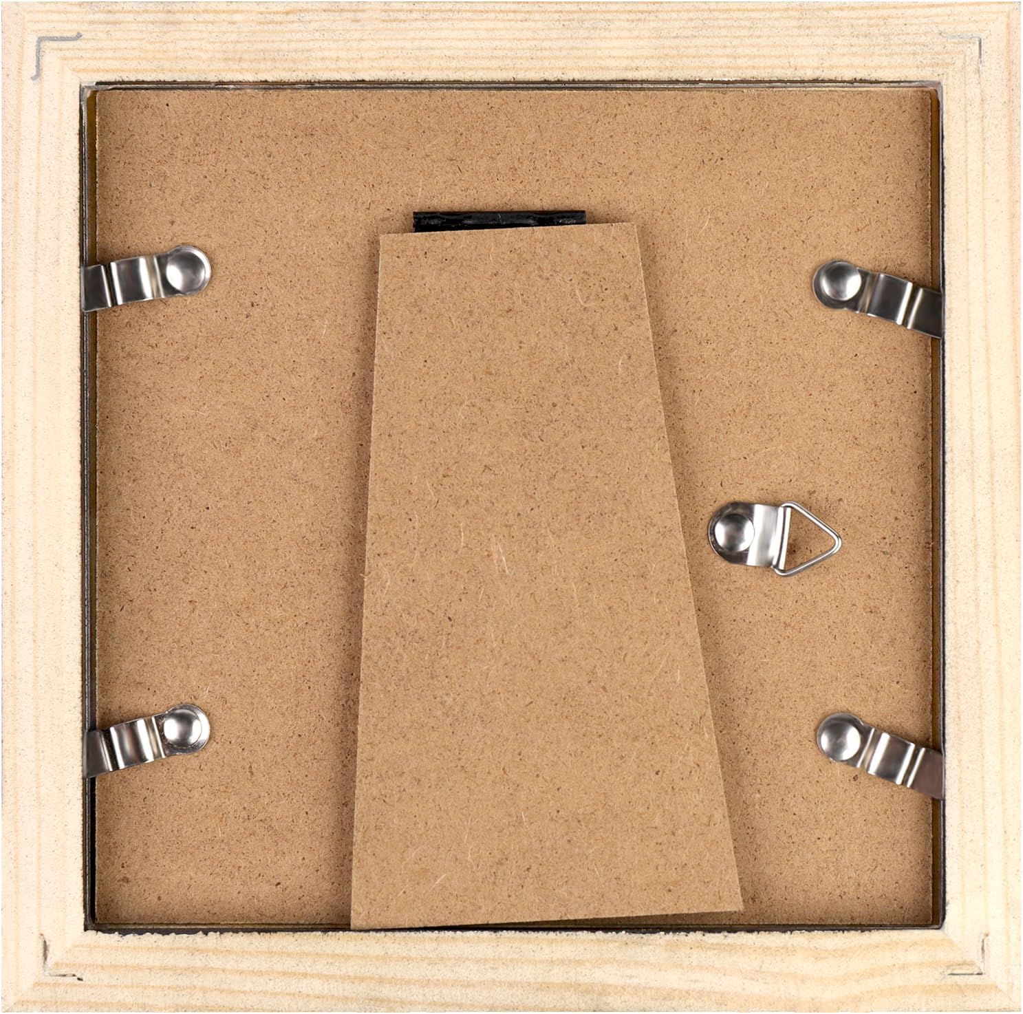 blue 5x5 White Picture Frames Square Classic Natural Wood 6 Pack for ...