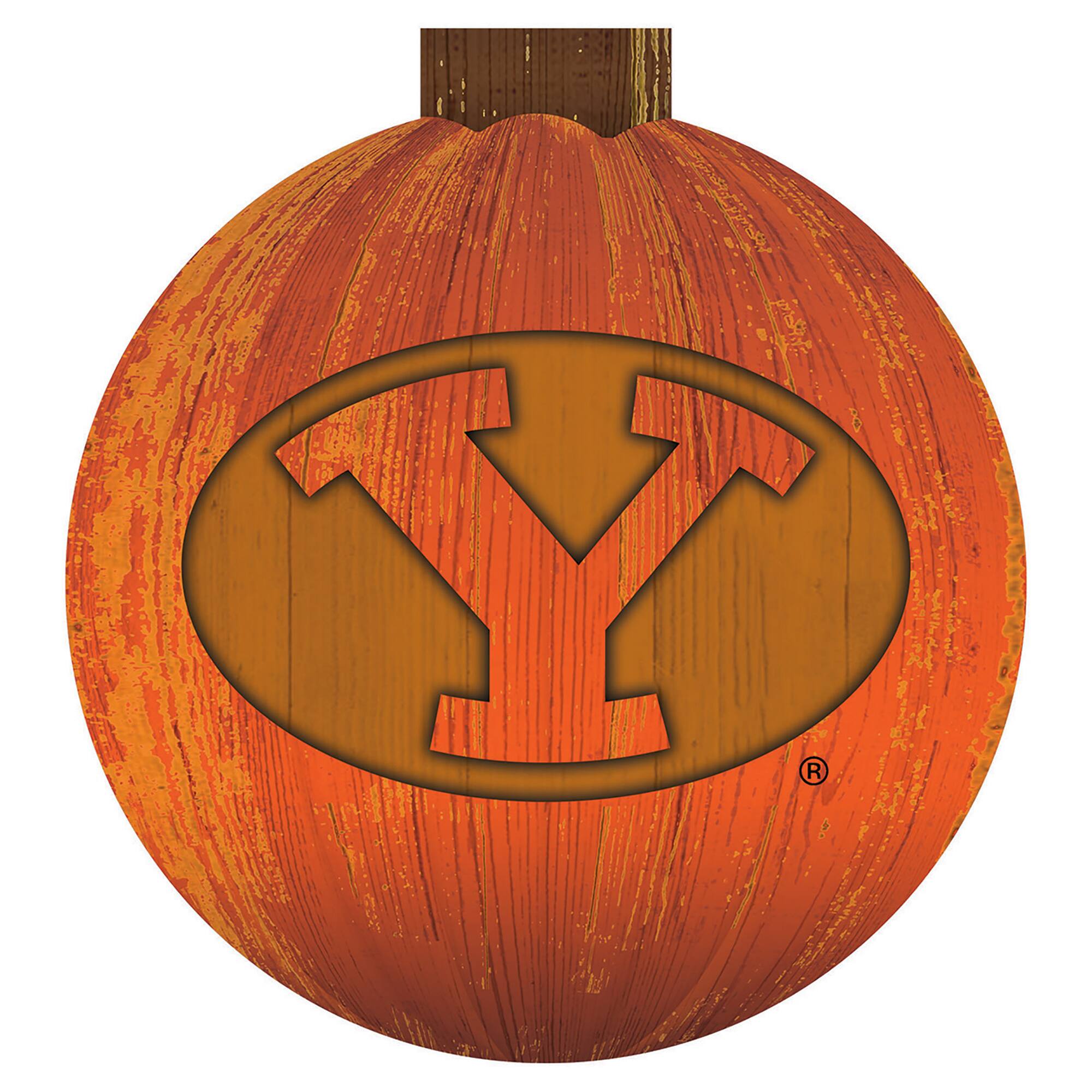 Fan Creations BYU Cougars 12'' Pumpkin Sign Orange 5038161 - Best Buy