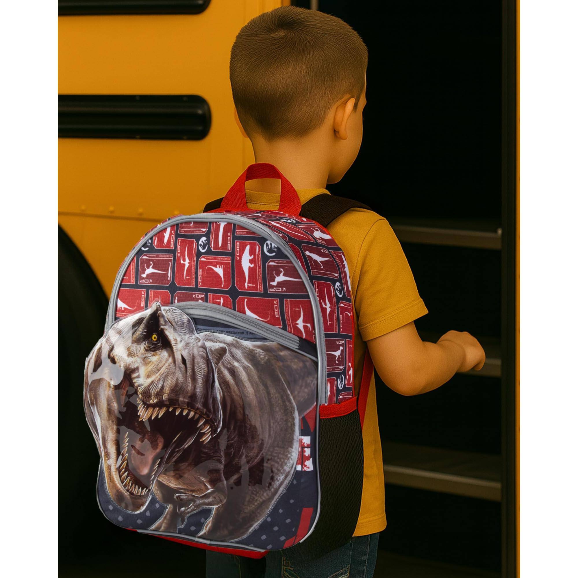 Cozy Serene Jurassic Park And Backpack 16" 3d Dinosaur Elementary ...