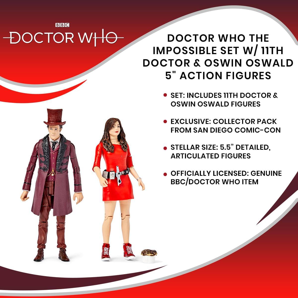 Seven20 Doctor Who The Impossible Set w/ 11th Doctor & Oswin Oswald 5 ...
