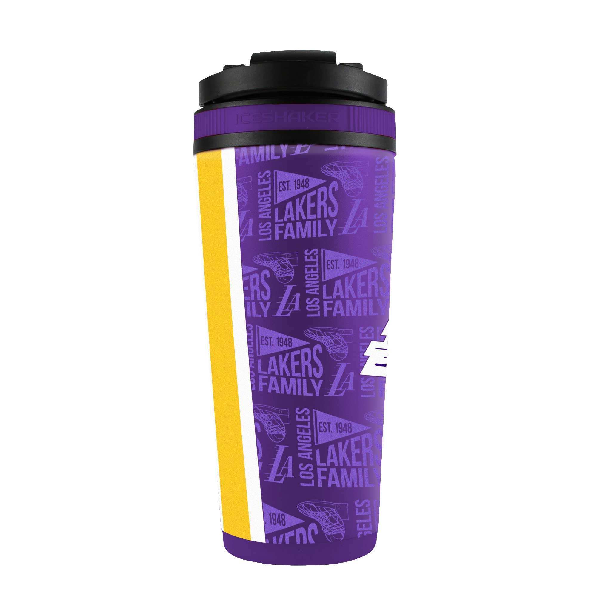 WinCraft Los Angeles Lakers 26oz. 4D Stainless Steel Shaker Bottle ...