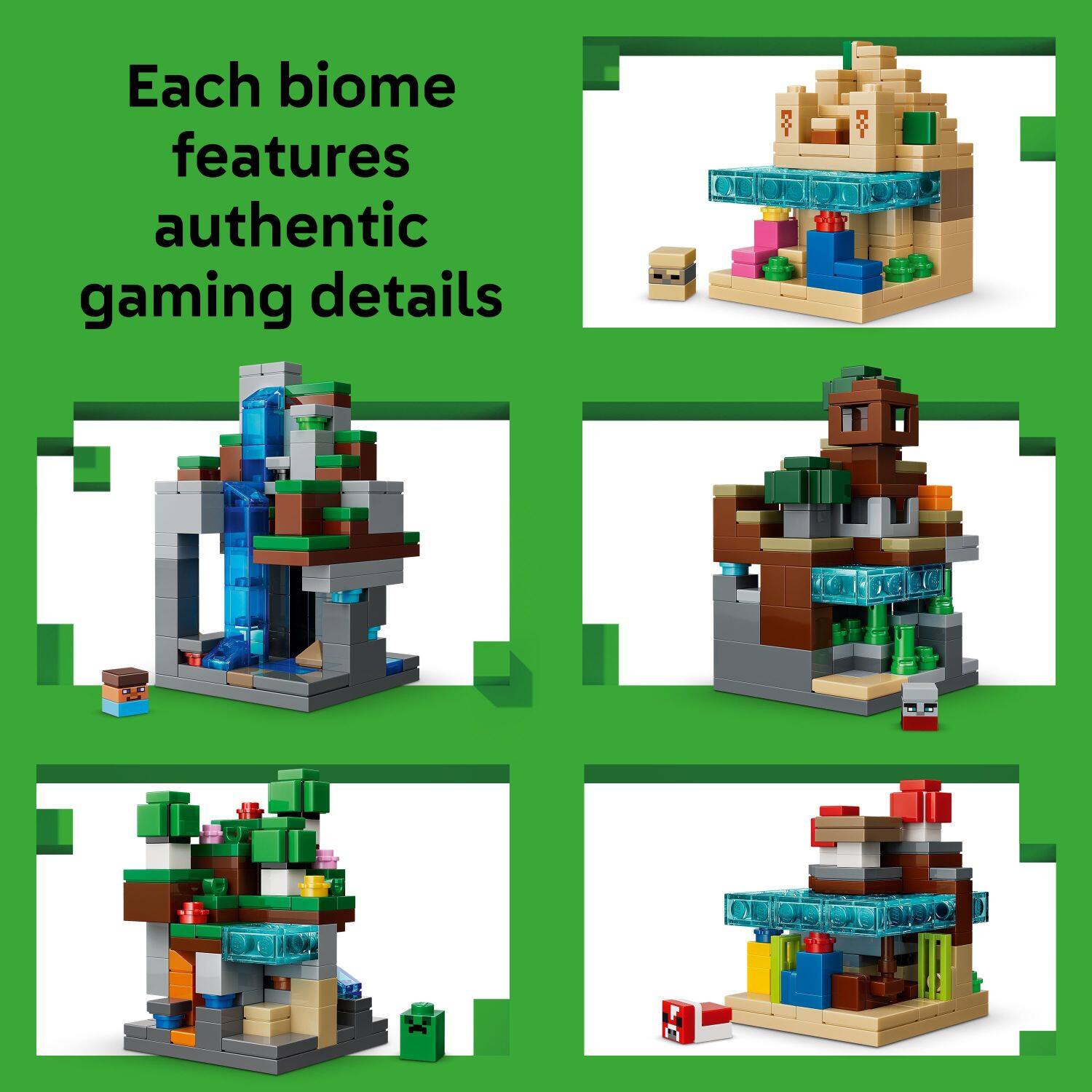 LEGO Minecraft Mini Biomes Building Toy 21589 6585531 - Best Buy