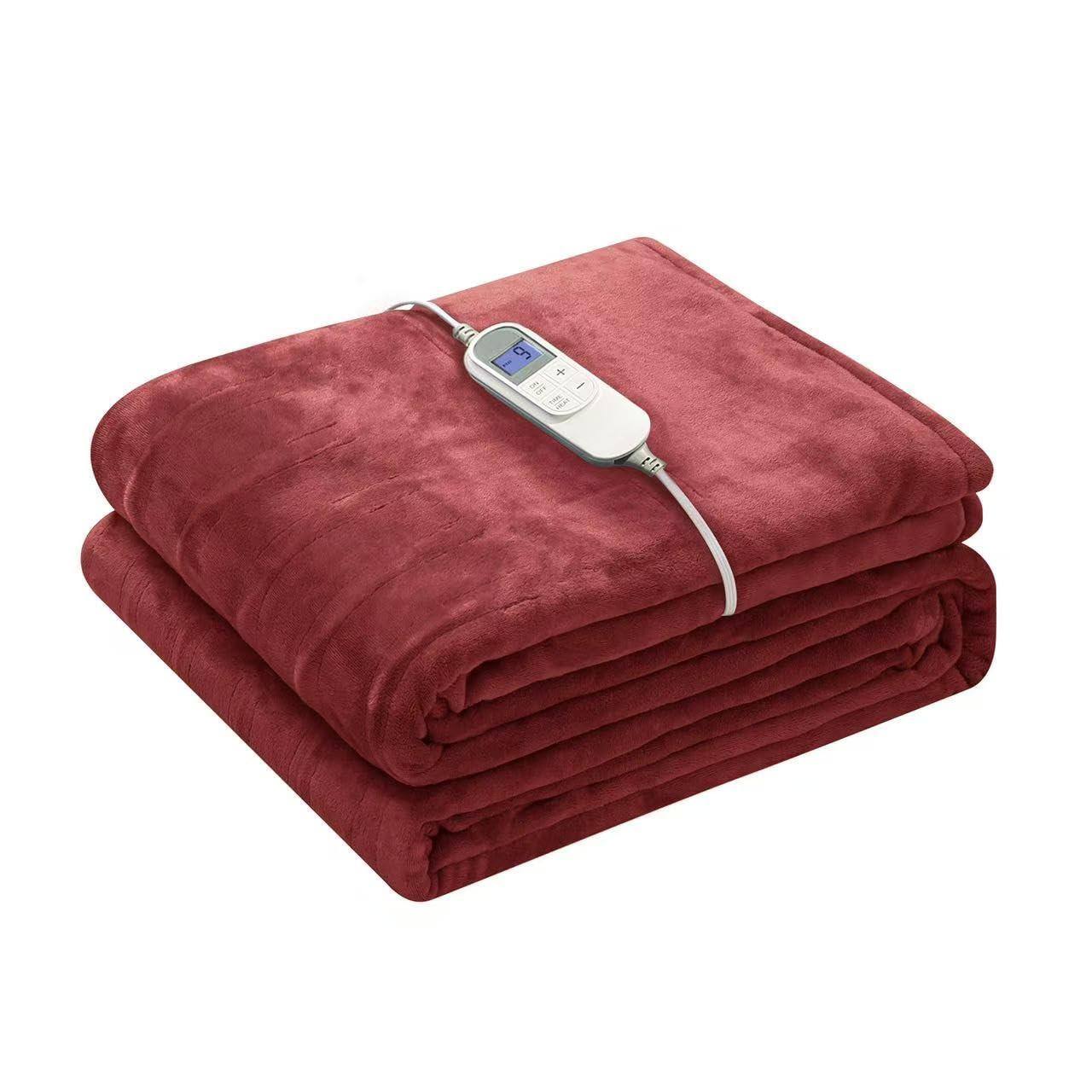 NICHOLAS KLEIN Heated Blanket Electric Throw 72" X 84" Full Size With ...