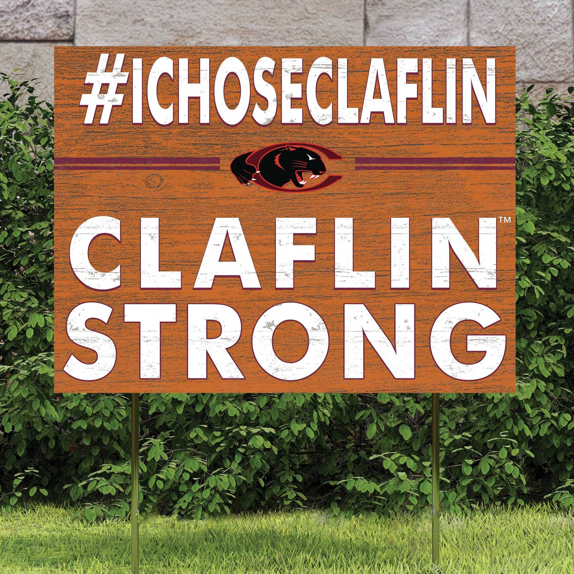 Jardine Claflin Panthers 18" x 24" Yard Sign Orange 200092173 - Best Buy