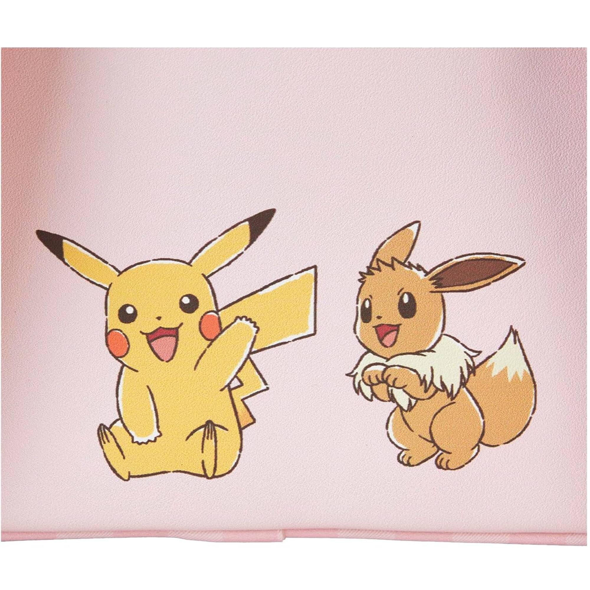 LoungeFly Pink Pokemon 3D Pikachu & Eevee Mini Faux Leather Backpack ...
