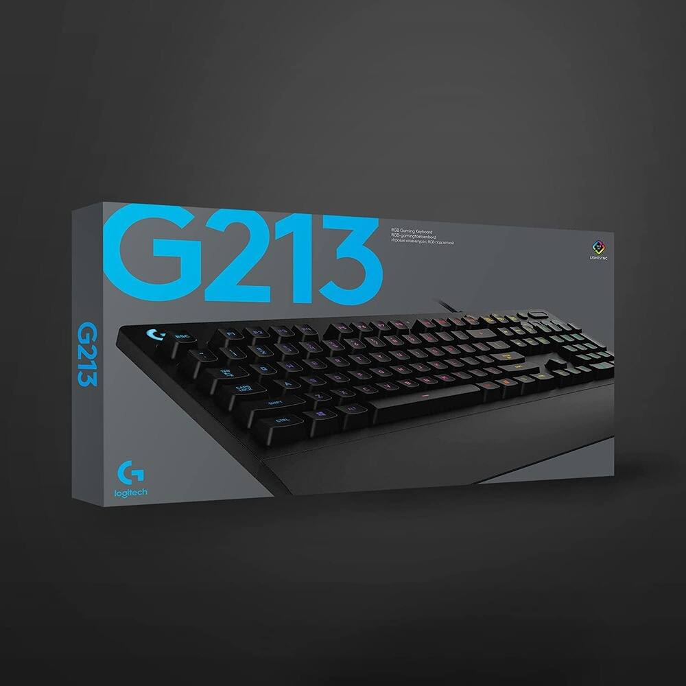 MOSZAR LLC G213 Prodigy Gaming Keyboard, LIGHTSYNC RGB Backlit Keys, Spill Resistant Black ...