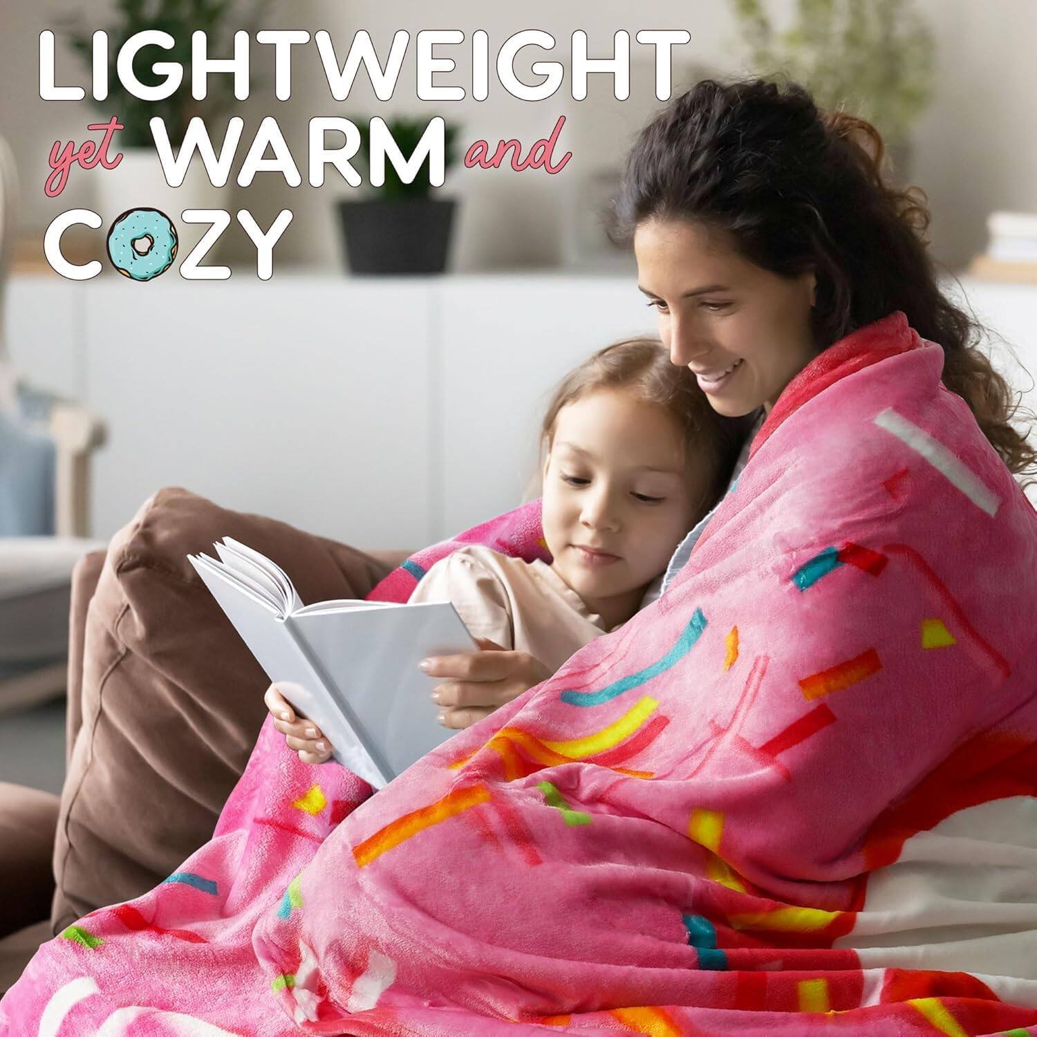 Zulay Kitchen Premium Soft Flannel Round Blanket for Adult and Kids 80 ...