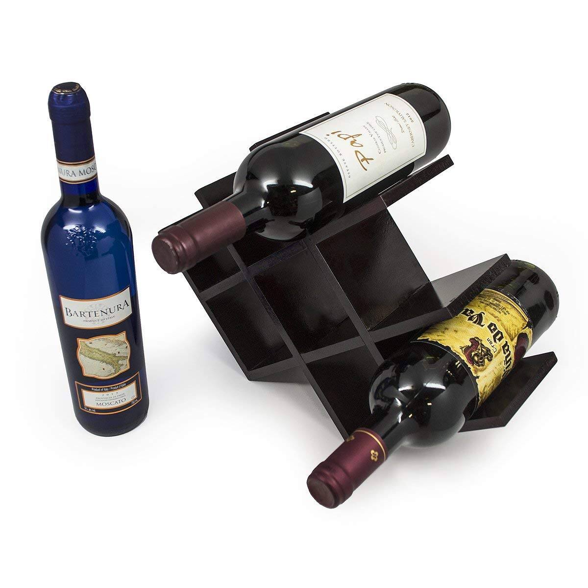 Sorbus Sorbus® Wine Rack Butterfly, Stores 8 Bottles of Wine, Sleek and ...