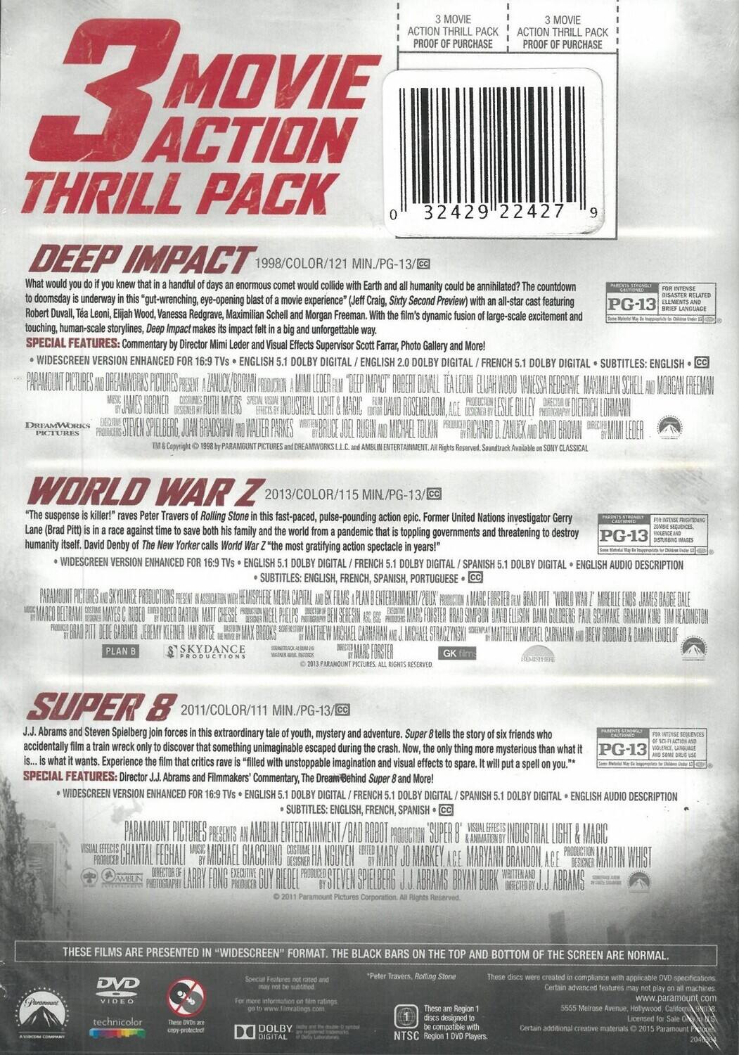 3 Movie Action Thrill Pack DVD - Best Buy