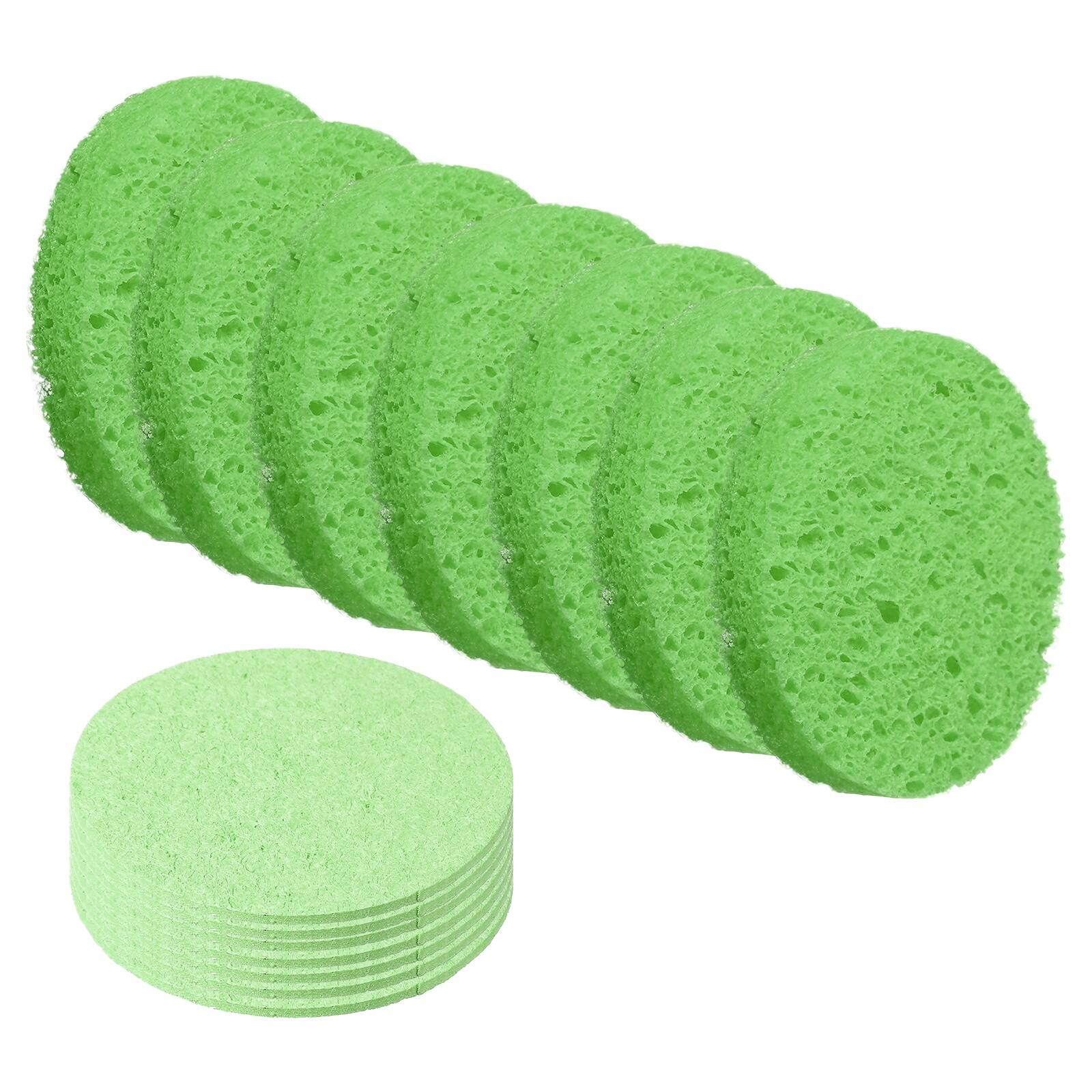 Unique Bargains 20pcs Cellulose Round Sponges Non Scratch Compressed ...