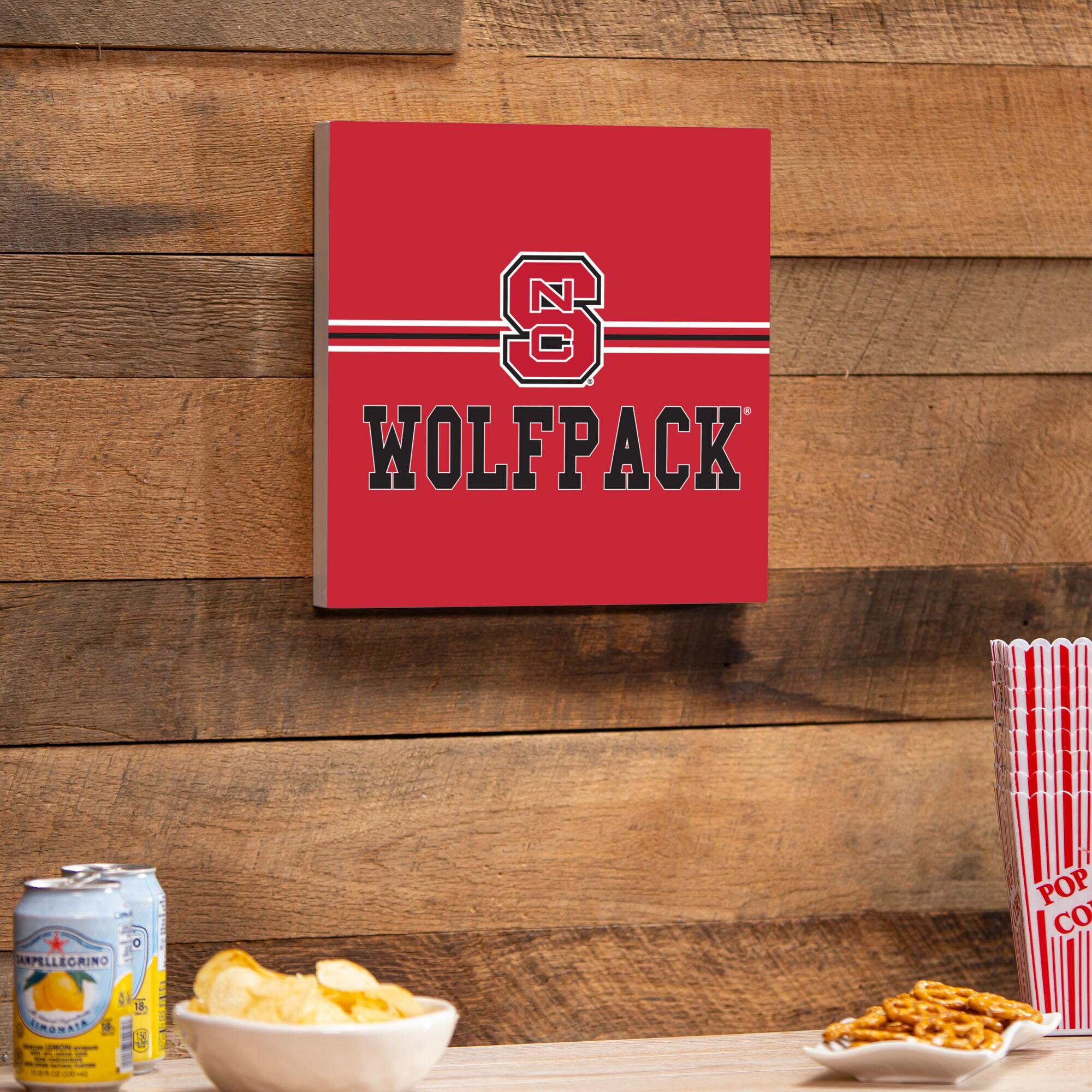 Evergreen Enterprises NC State Wolfpack 12" x 12" Wood Wall Sign ...