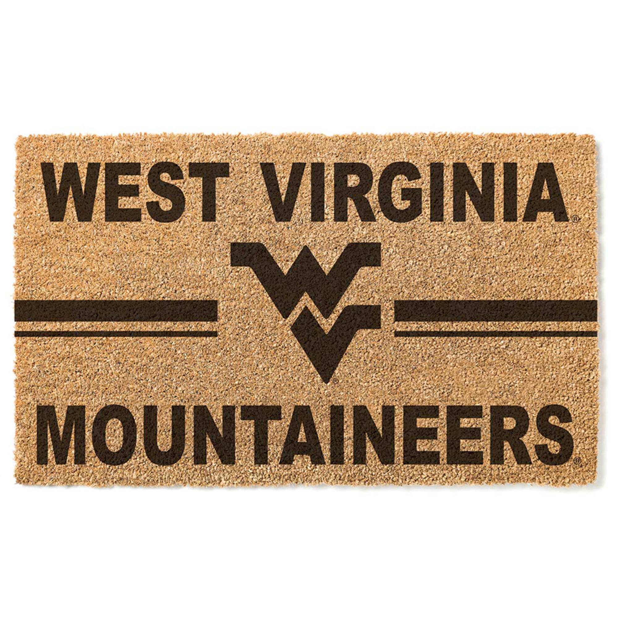 Jardine West Virginia Mountaineers 18" x 30" Team Logo Doormat Brown ...