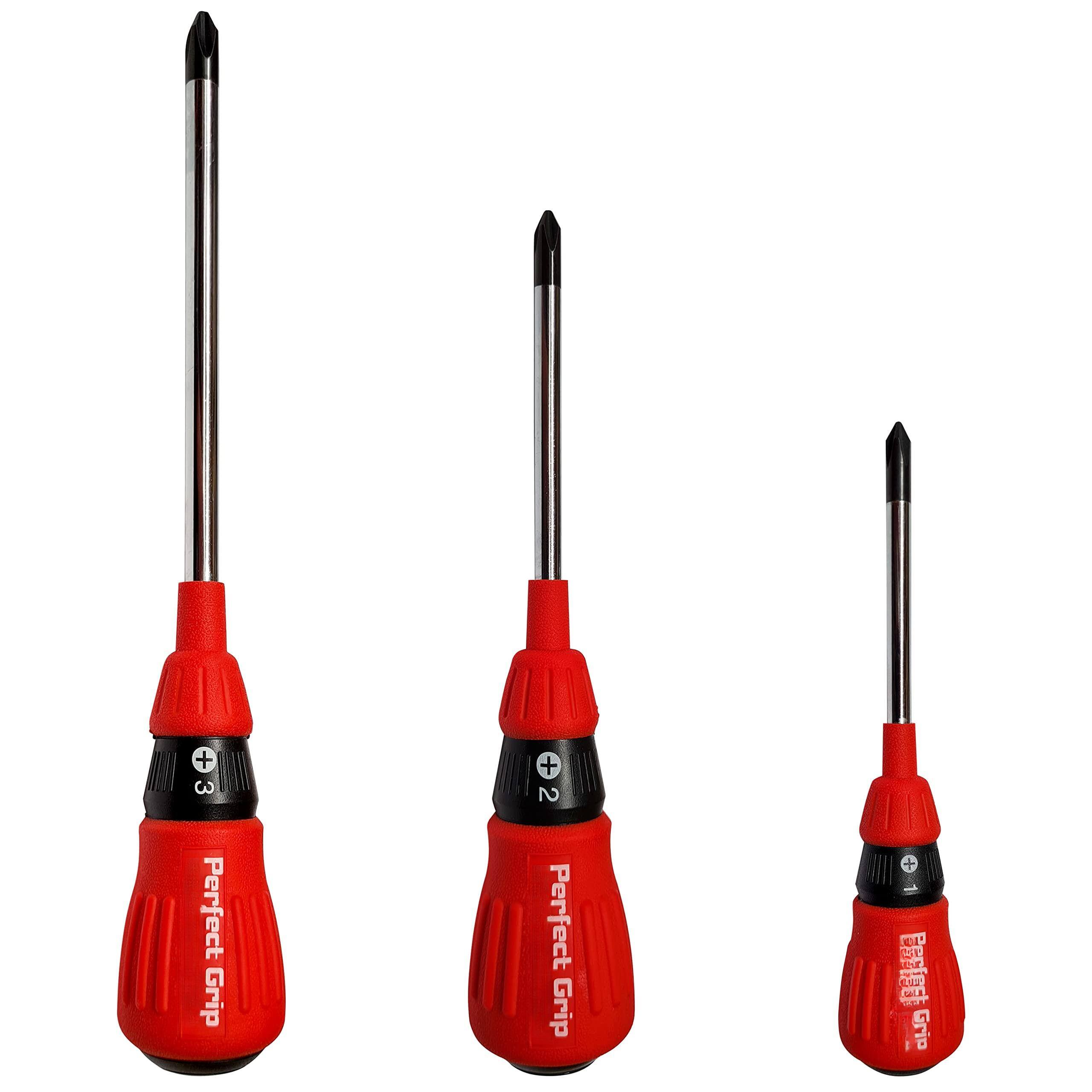JETRANSPORT +1 +2 +3 Jis Screwdrivers | Made In (perfect Grip) No3380Grip +1 +2 +3 JIS ...