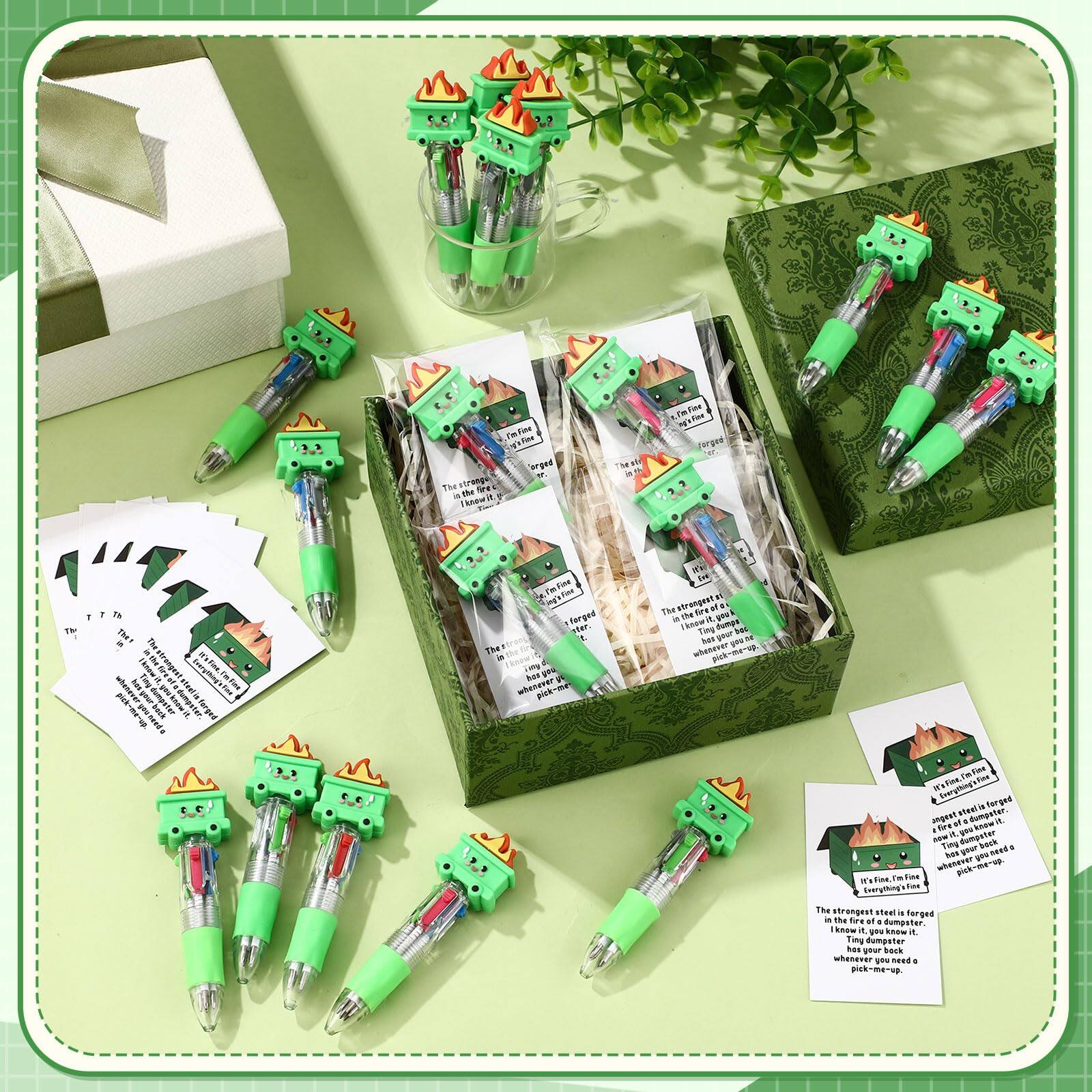 Paradigms Interiors Dumpster Fire Pens Gifts Bulk Funny 4 in 1 ...