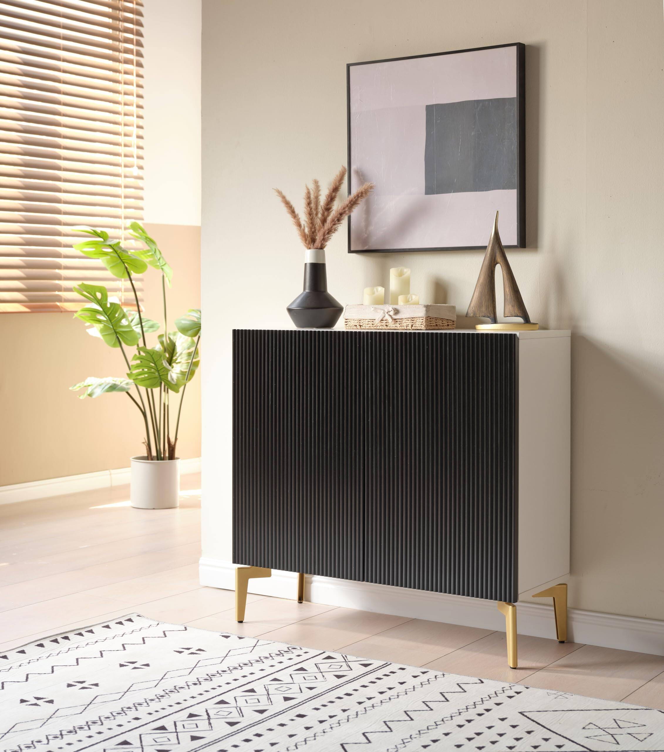 Kings Brand Furniture George Console Table for Entryway, Wood Sofa Table Gold C1165-WH - Best Buy