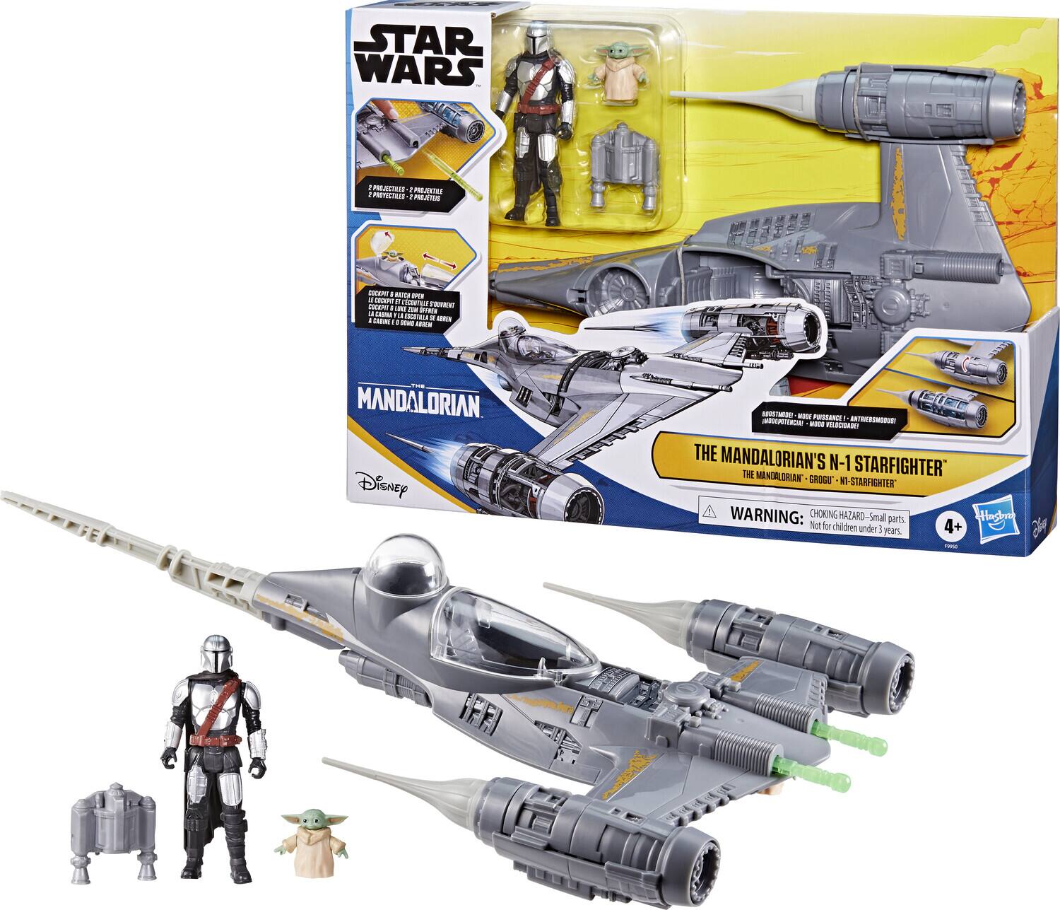 Hasbro Star Wars Epic Hero Series The Mandalorian's N 1 Starfighter Set ...