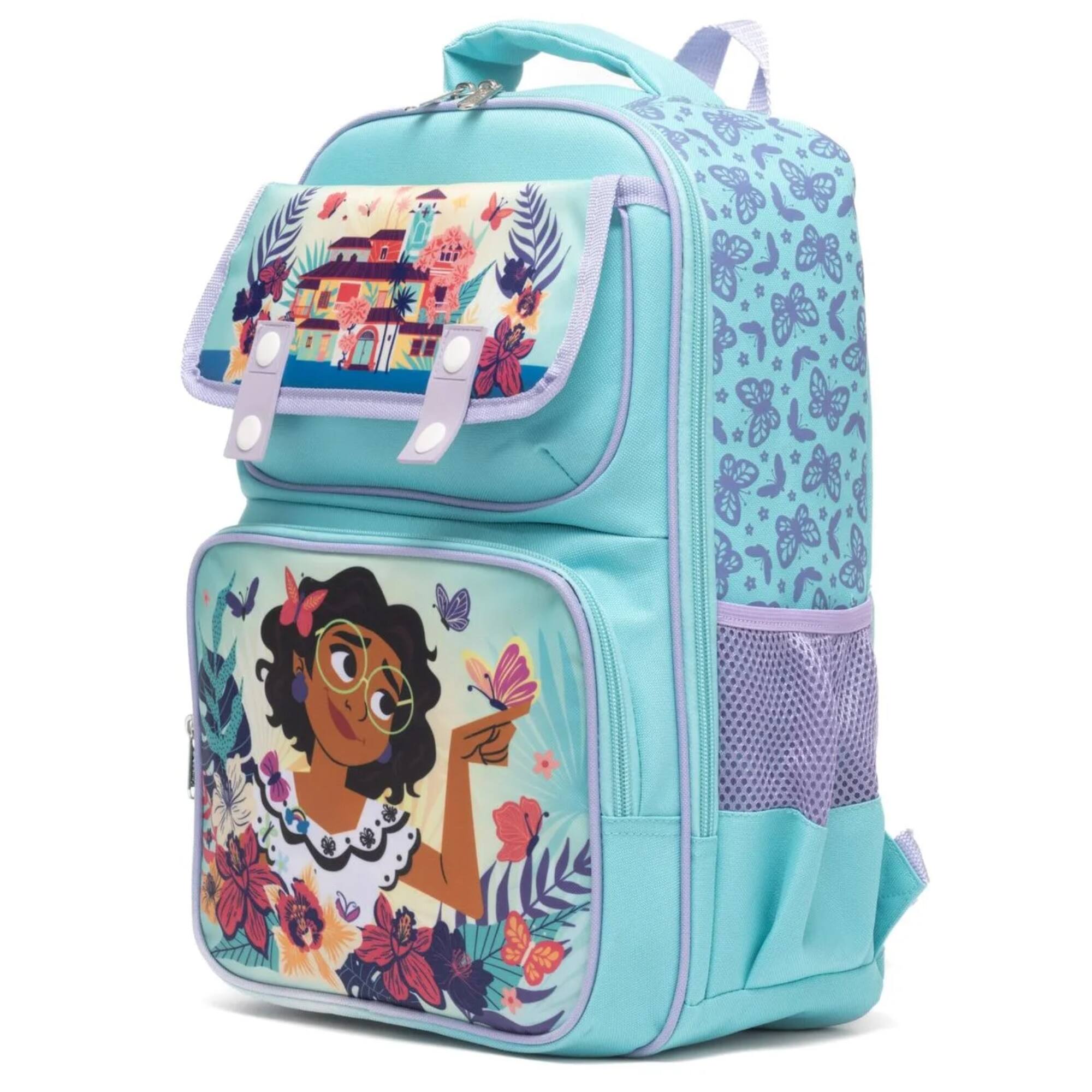 UPD Disney Encanto 15.5" Polyester Blue Large Backpack with 2 Front ...