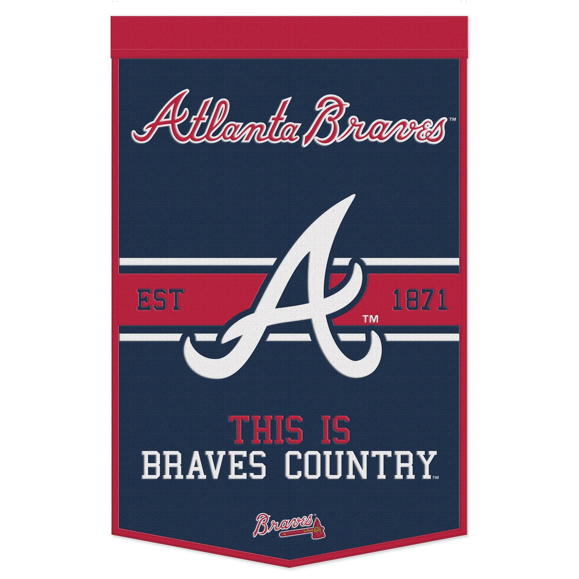WinCraft Atlanta Braves 24" x 38" Primary Logo Banner Multicolor ...