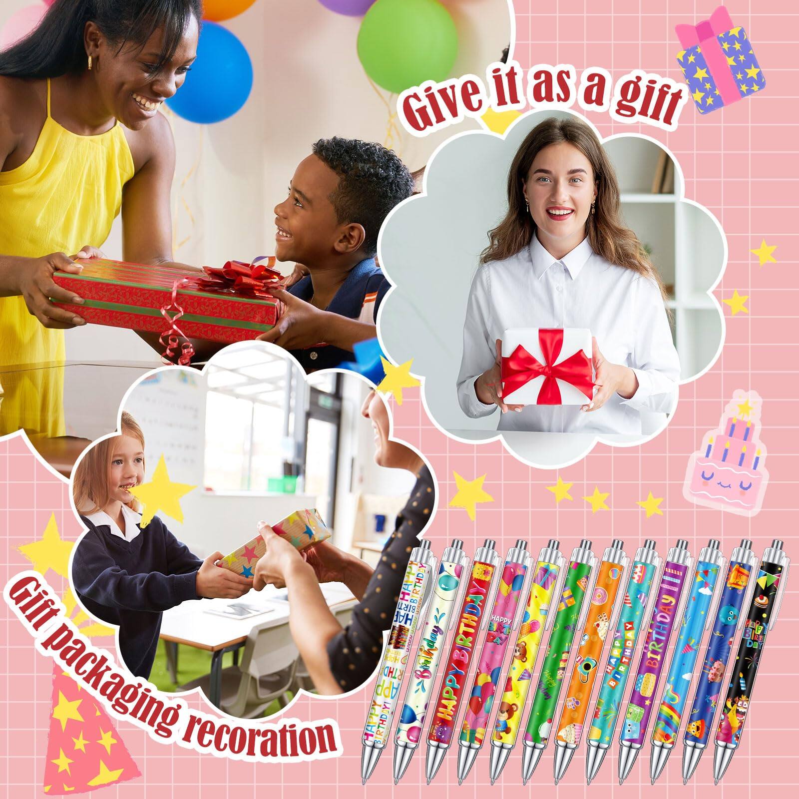 Paradigms Interiors Happy Birthday Pens Bulk Ballpoint For Students ...