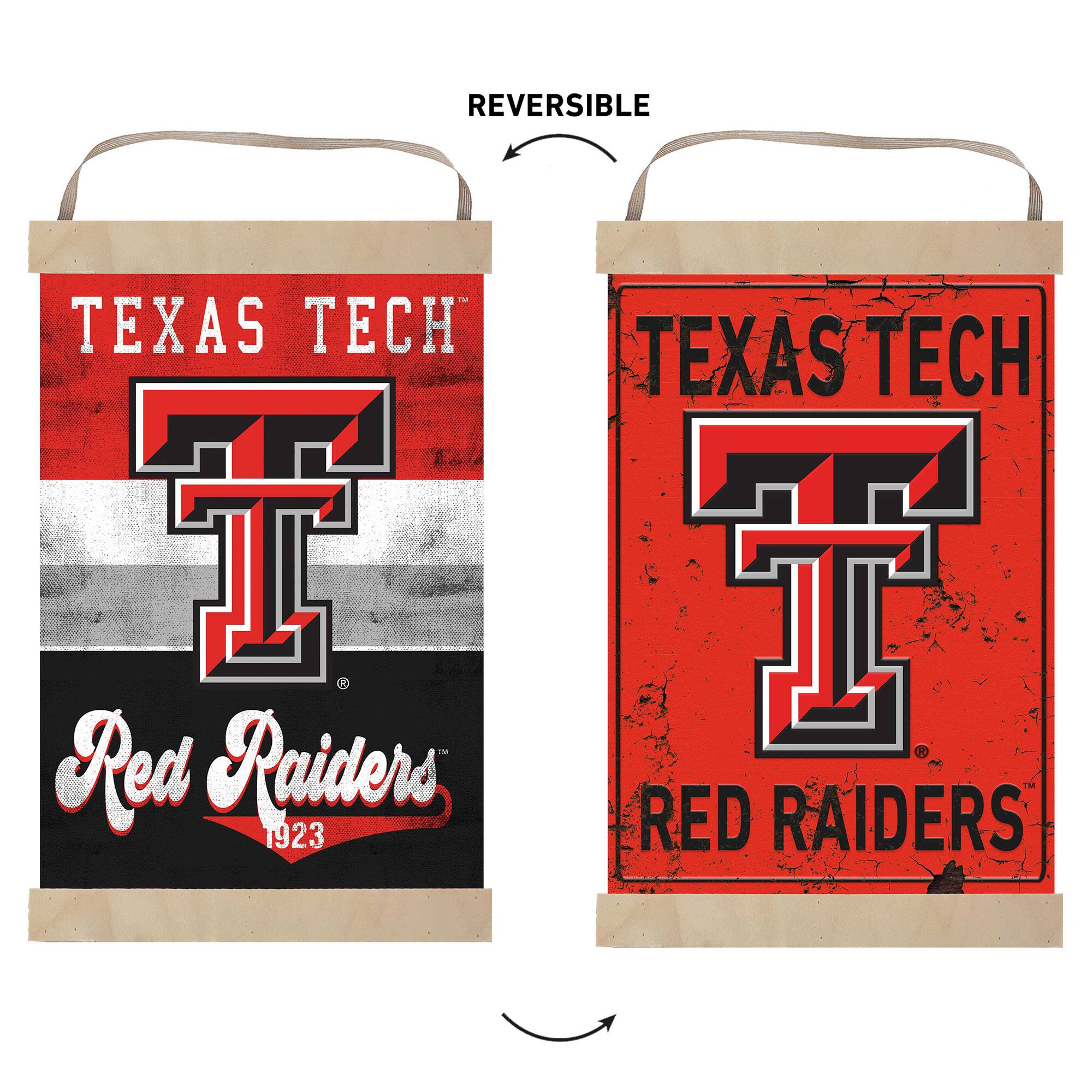 Jardine Texas Tech Raiders Retro Logo Banner Sign Red 4941809 - Best Buy