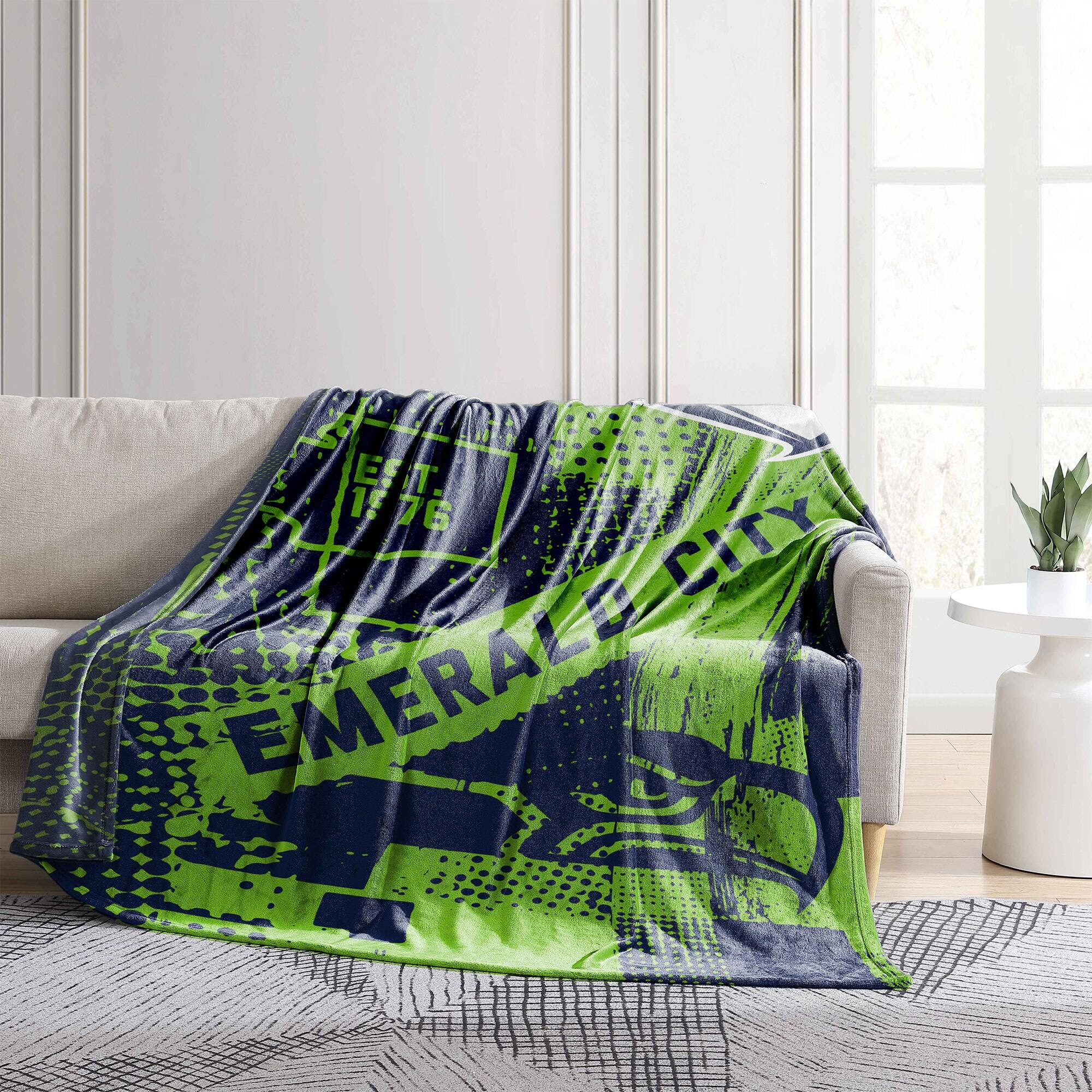 Logo Brands Seattle Seahawks 60" x 80" Hometown Blanket Multicolor ...