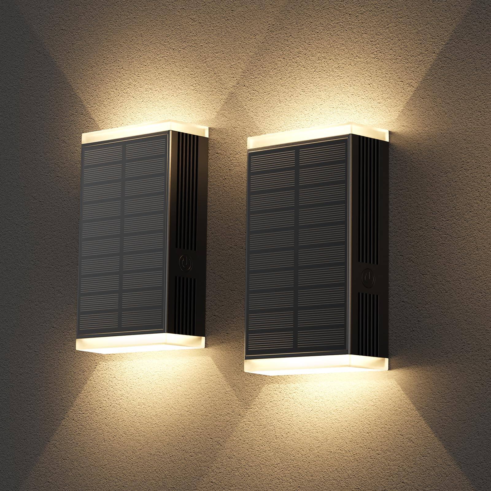 TECH SAFARI Solar Wall Light Outdoor k Modes Dusk To Dawn Lighting ...