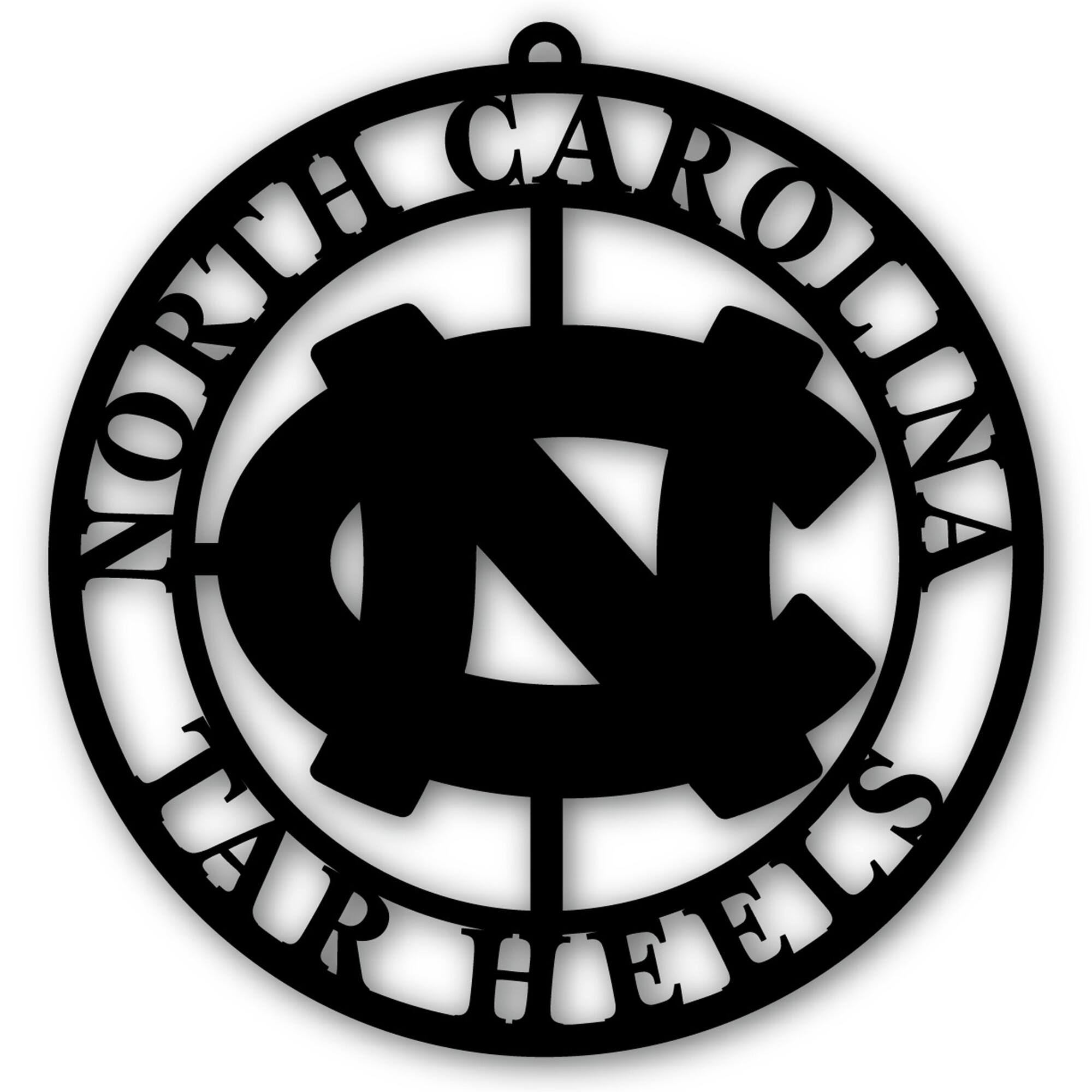 Fan Creations North Carolina Tar Heels 16'' Team Logo Cutout Black ...