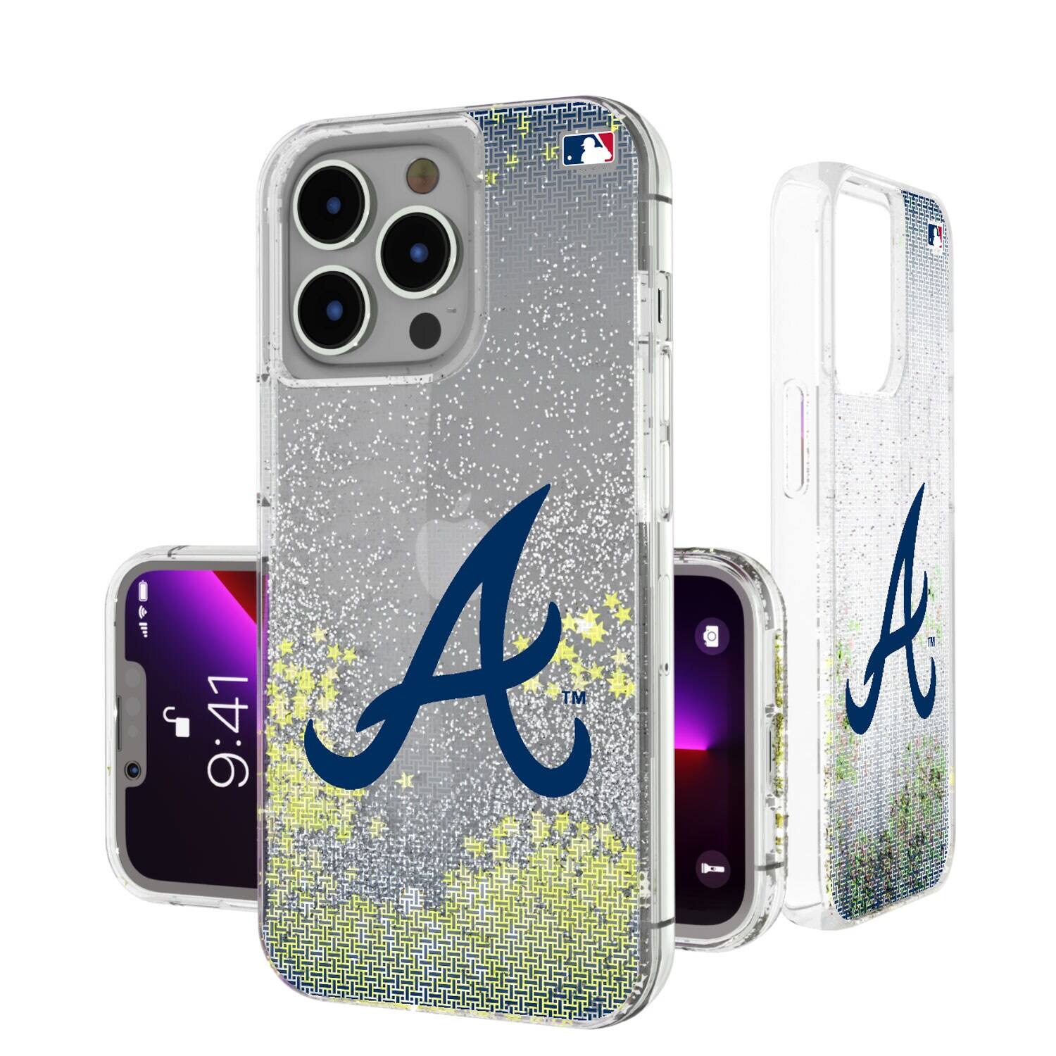 Keyscaper MLB Atlanta Braves Linen Logo iPhone Glitter Case 14 Pro Max ...