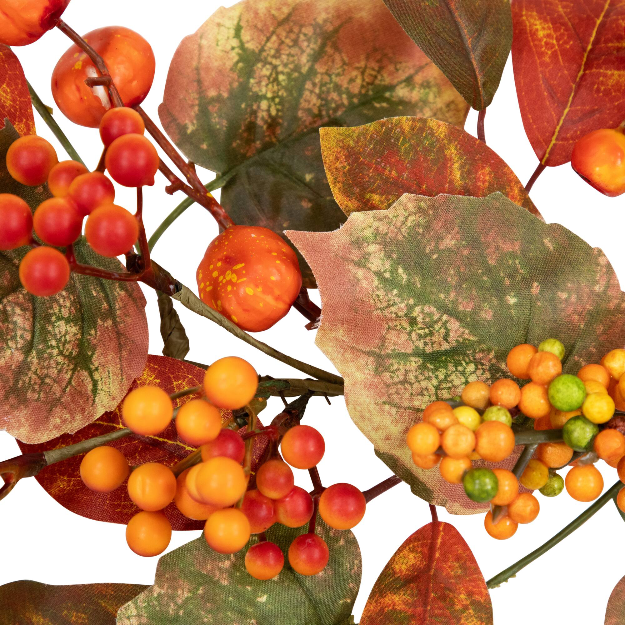 Northlight Mini Gourds, Berries and Autumn Leaves Artificial Fall ...