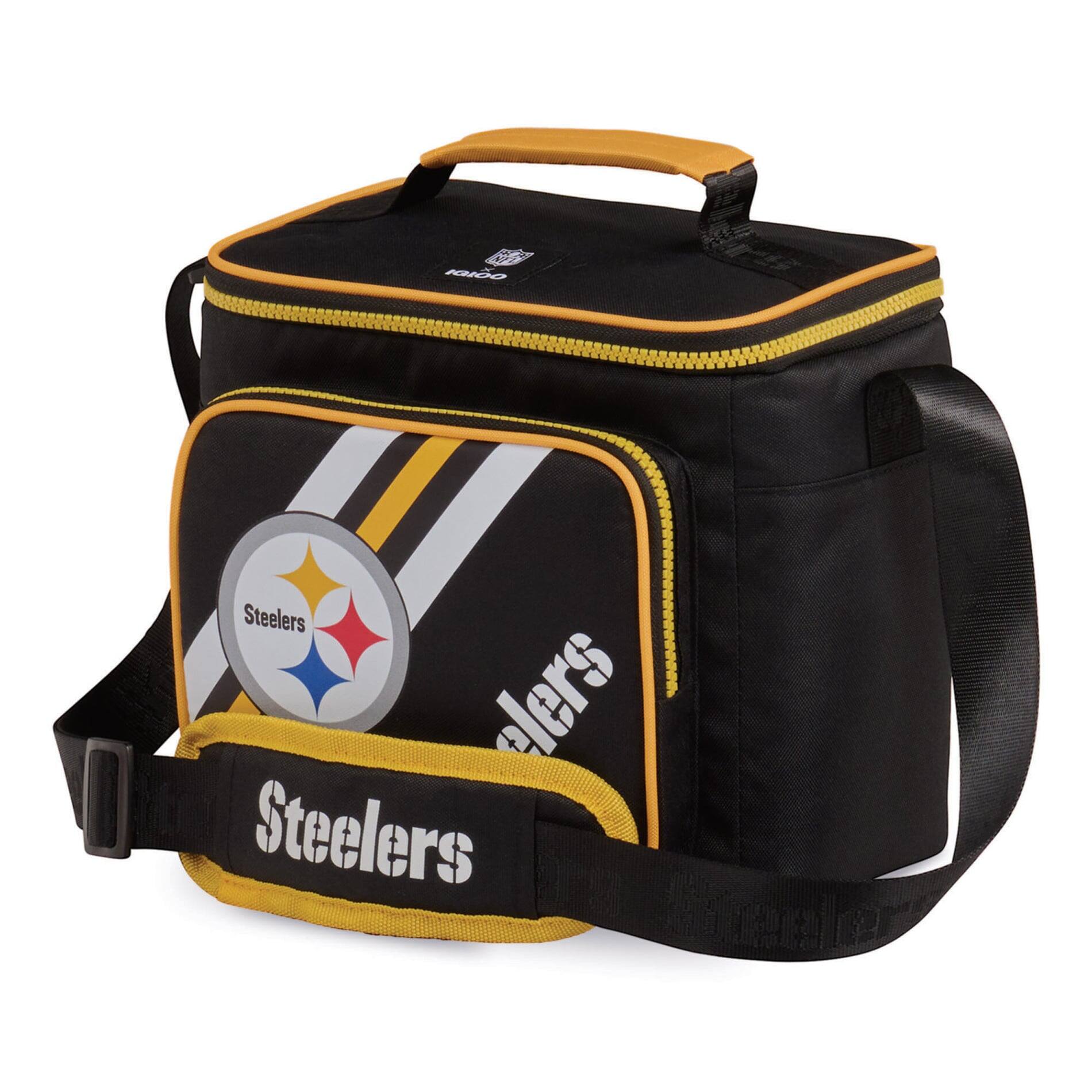 Igloo Pittsburgh Steelers Square Lined 4 Pack Cooler Black 203500298 ...