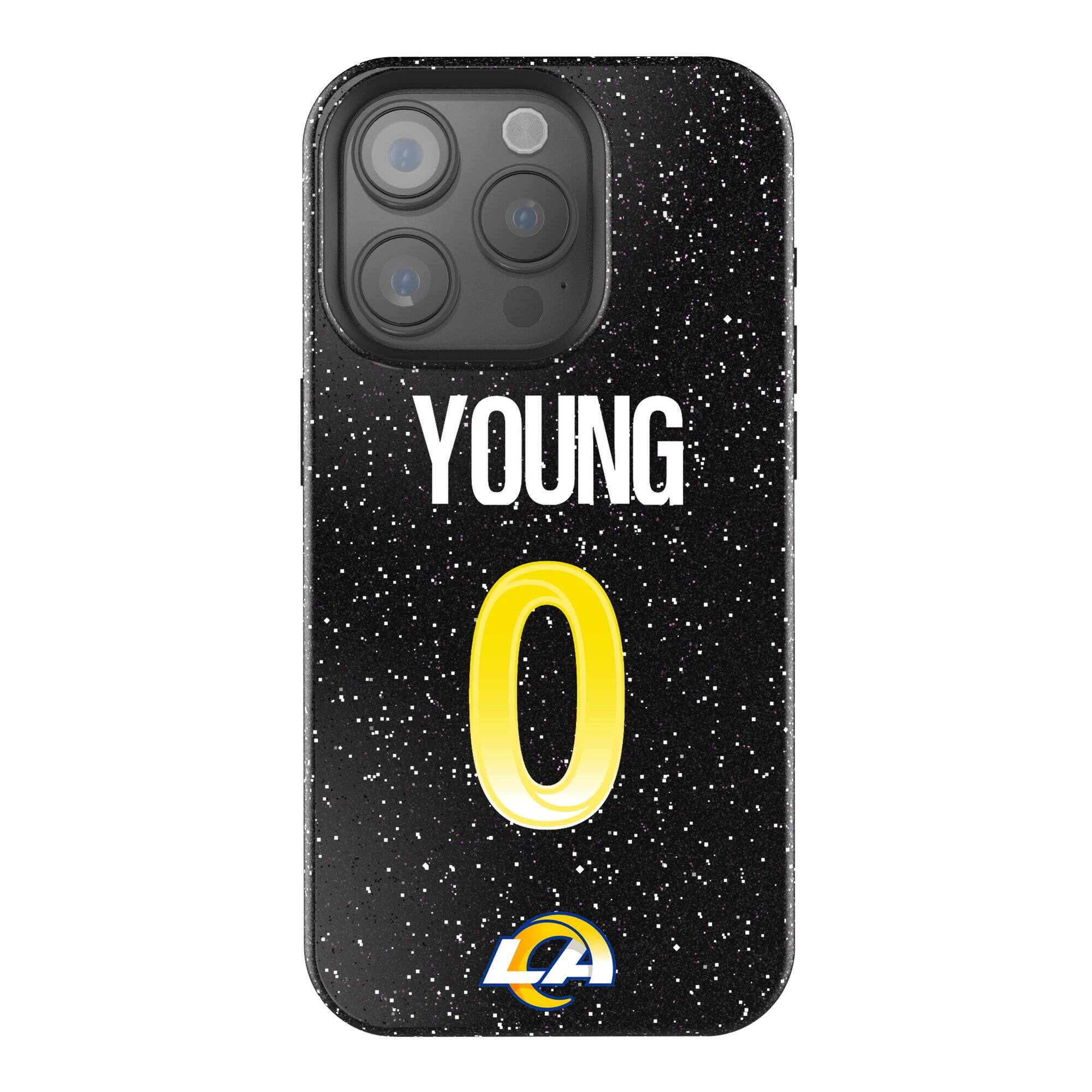 Keyscaper NFL Byron Young Los Angeles Rams Bling iPhone Case 16 Pro ...