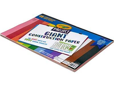 Crayola Project Giant 12" x 18" Construction Paper, 48 Sheets/Pack (99 ...