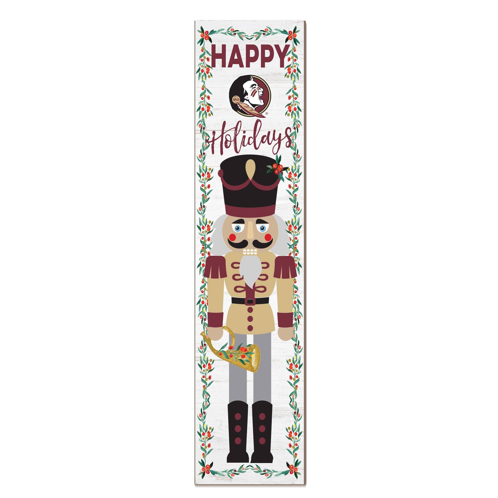 Jardine Florida State Seminoles 11" x 46" Nutcracker Holiday Leaner ...