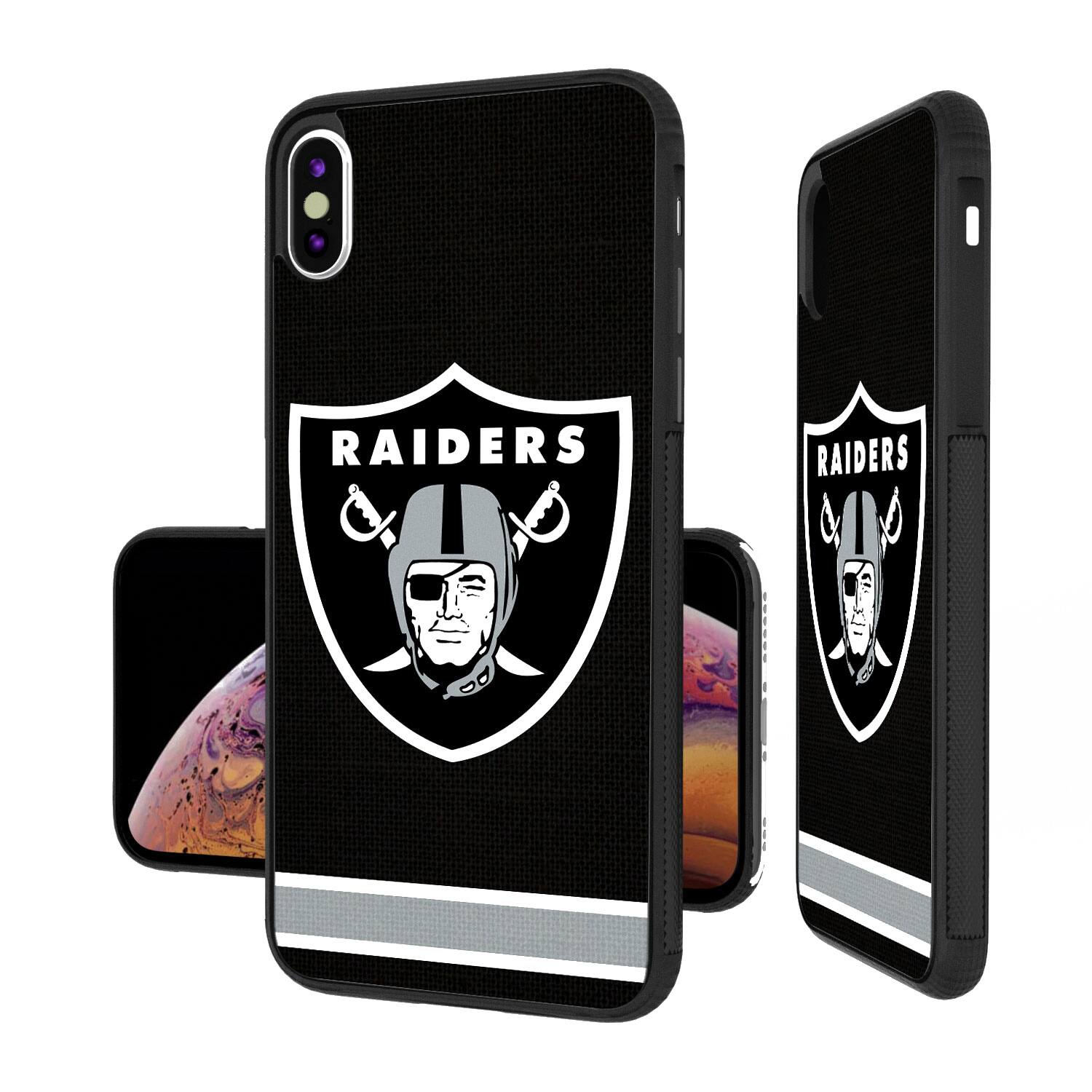 Keyscaper NFL Las Vegas Raiders iPhone Stripe Design Bump Case 14 Pro ...