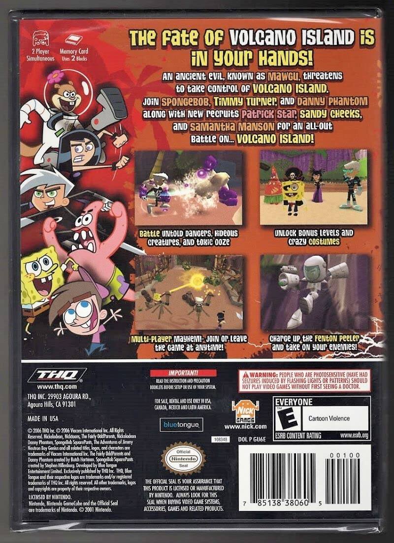 Nicktoons Battle For Volcano Island Nintendo GameCube Nintendo GameCube ...