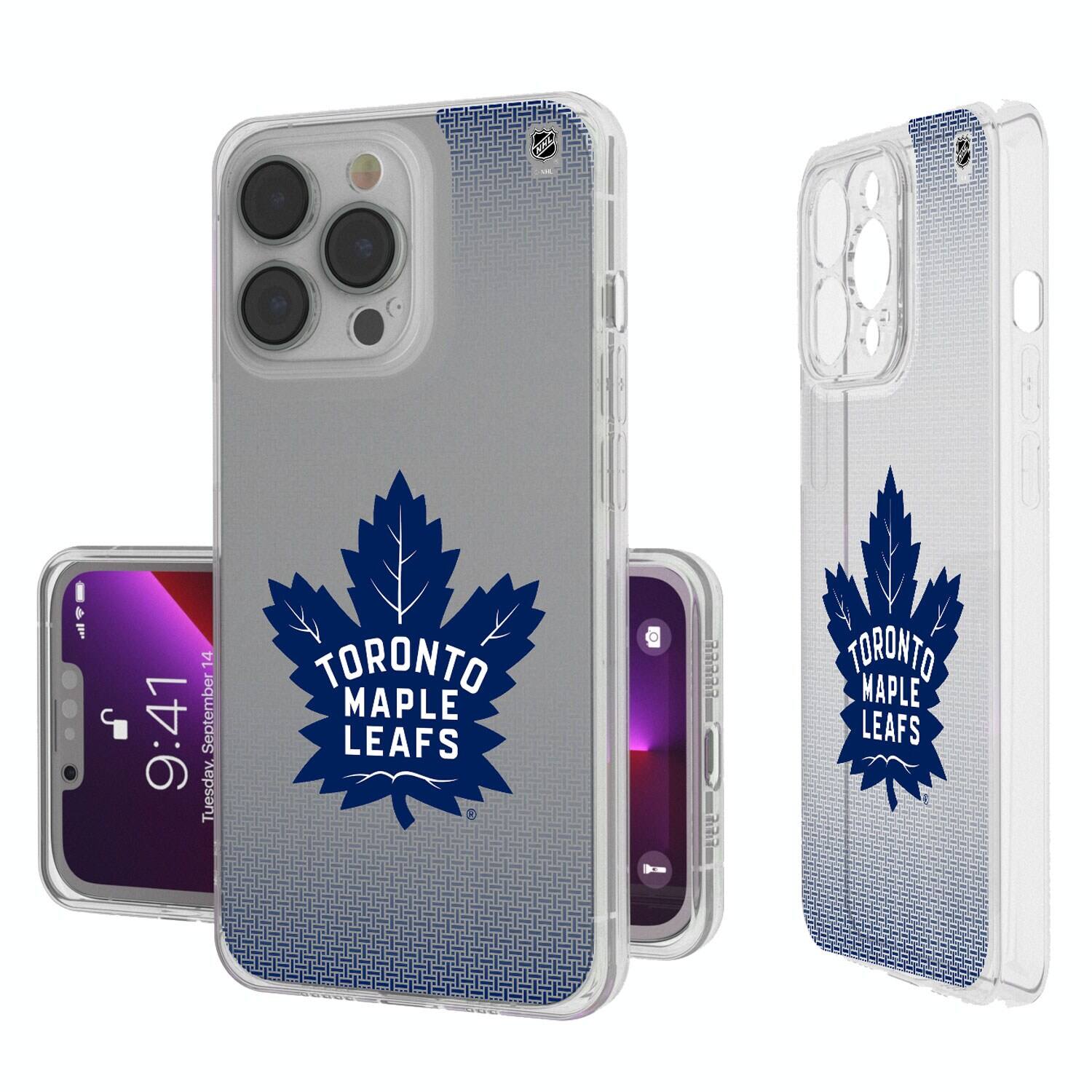 Keyscaper NHL Toronto Maple Leafs Linen Logo iPhone Clear Case 16 Pro ...