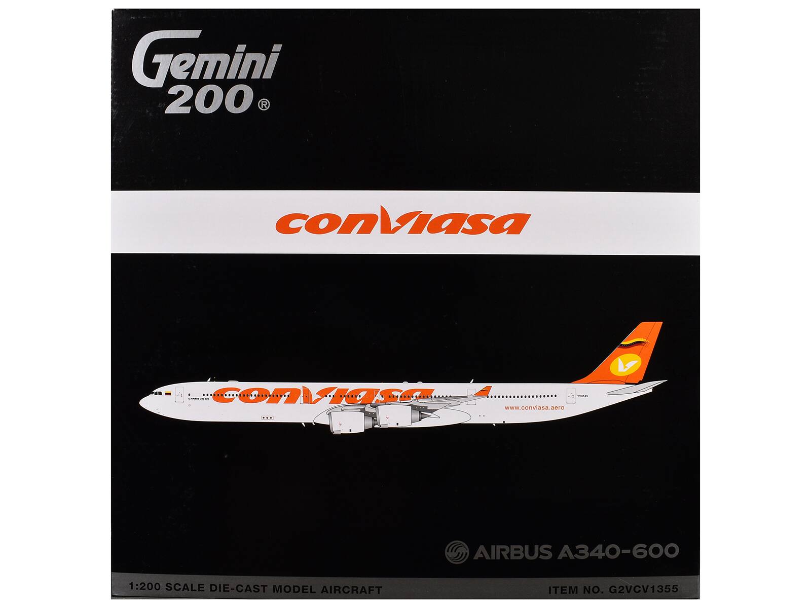 GeminiJets Airbus A340 600 Commercial Aircraft Linea Aerea Conviasa ...