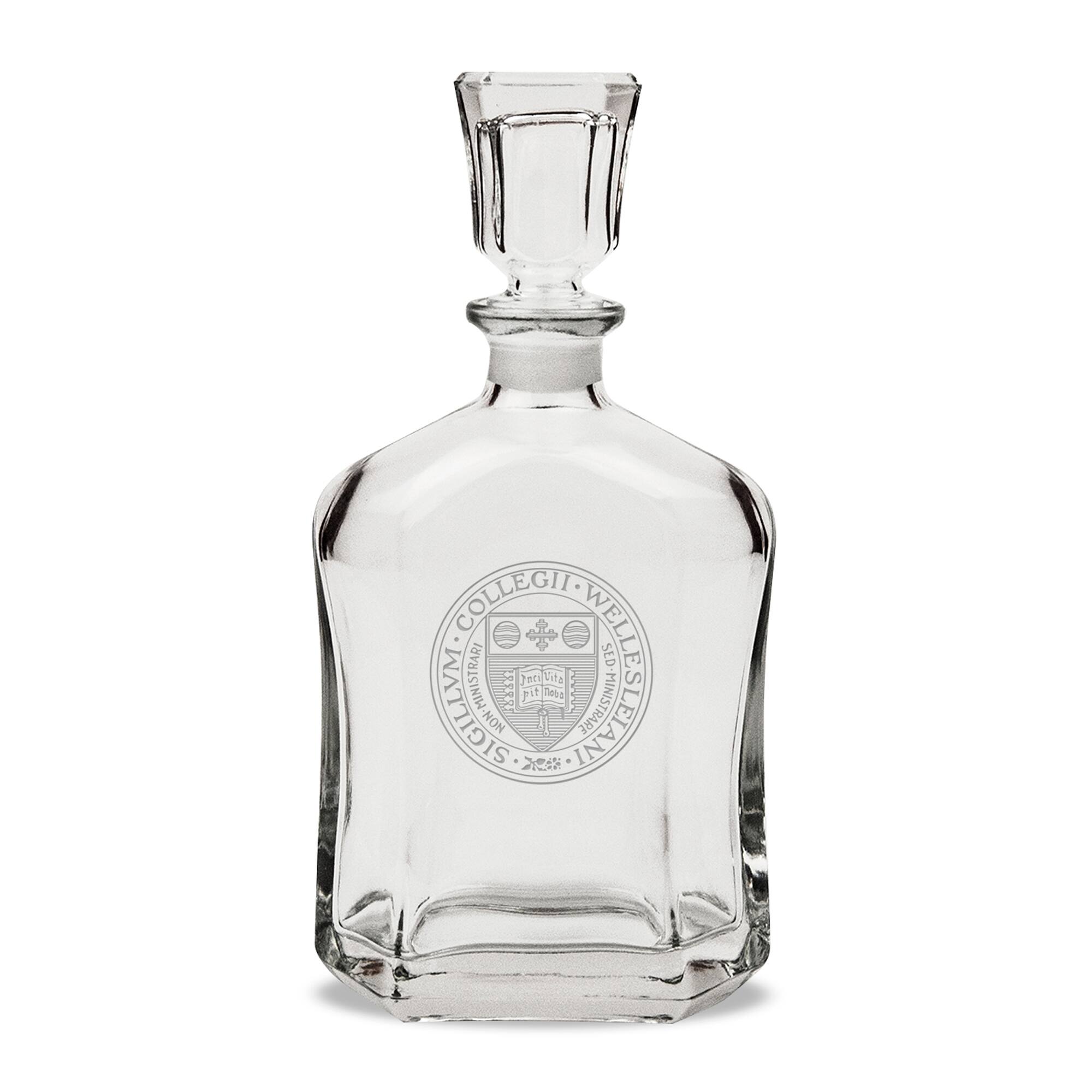 Jardine Wellesley Blue 23.75oz. Logo Crystal Whisky Decanter Multicolor ...