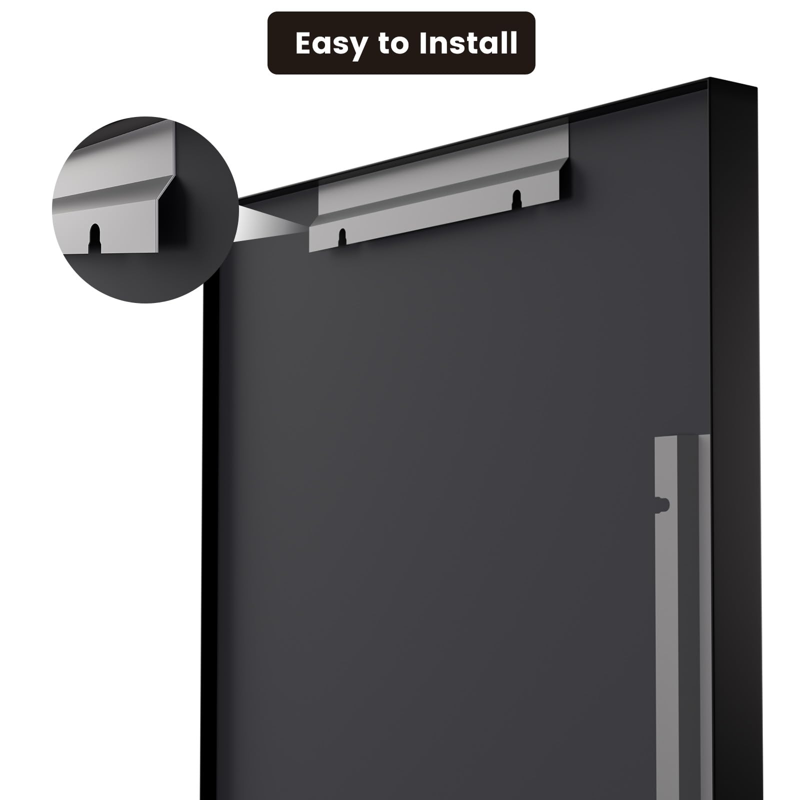 Cedar Assembly Bathroom Mirror Metal Vanity Tempered Glass Square ...