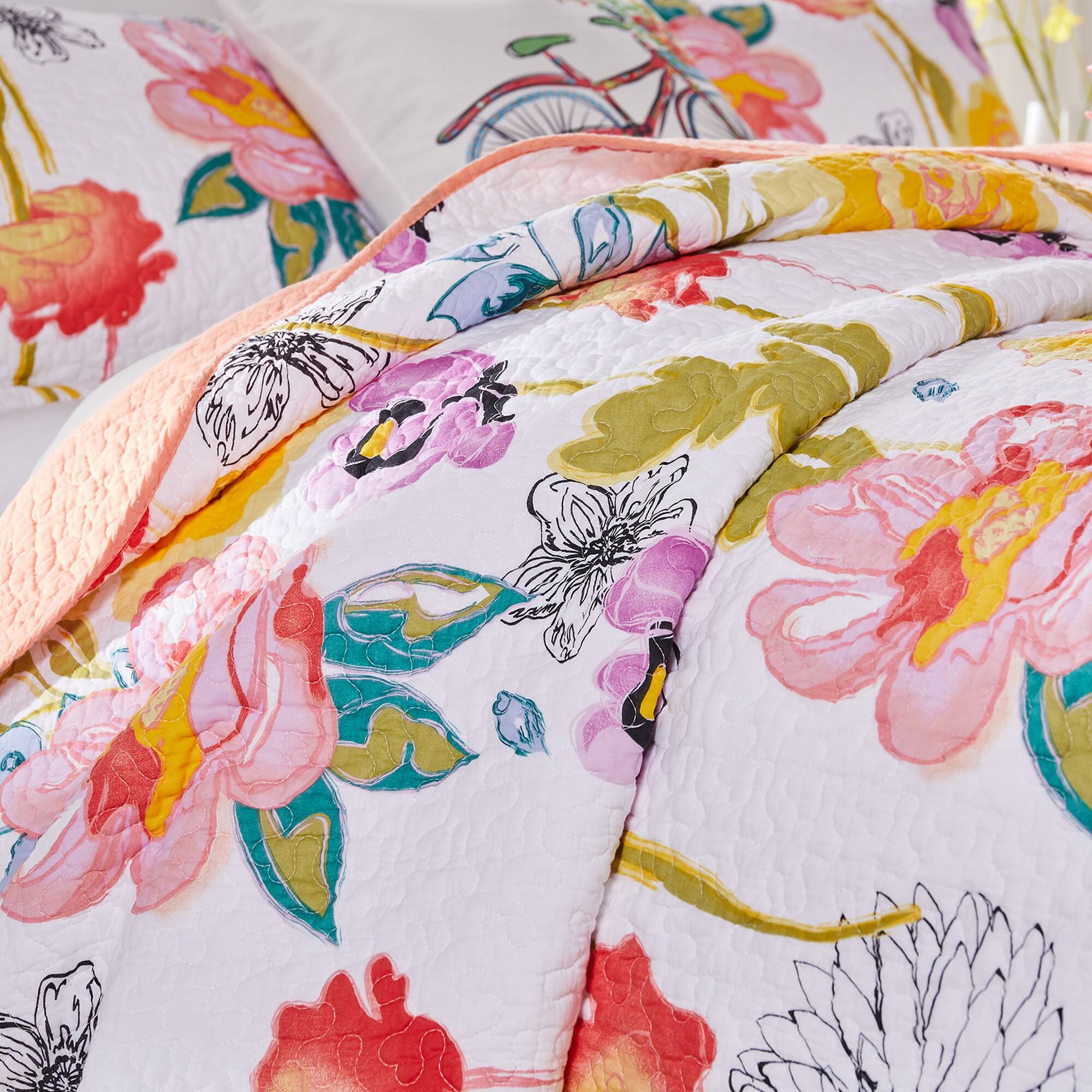 Greenland Home Fashions Greenland Home Fashion Watercolor Dream Quilt ...