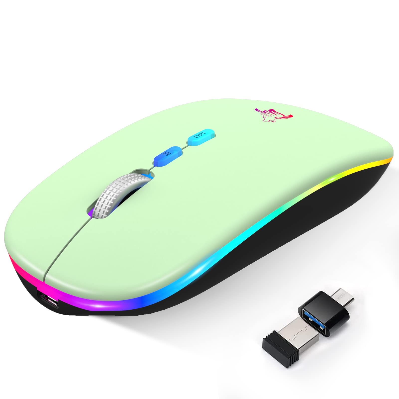 Comfort Essence Led Wireless Mouse Slim Rechargeable Silent Portable ...