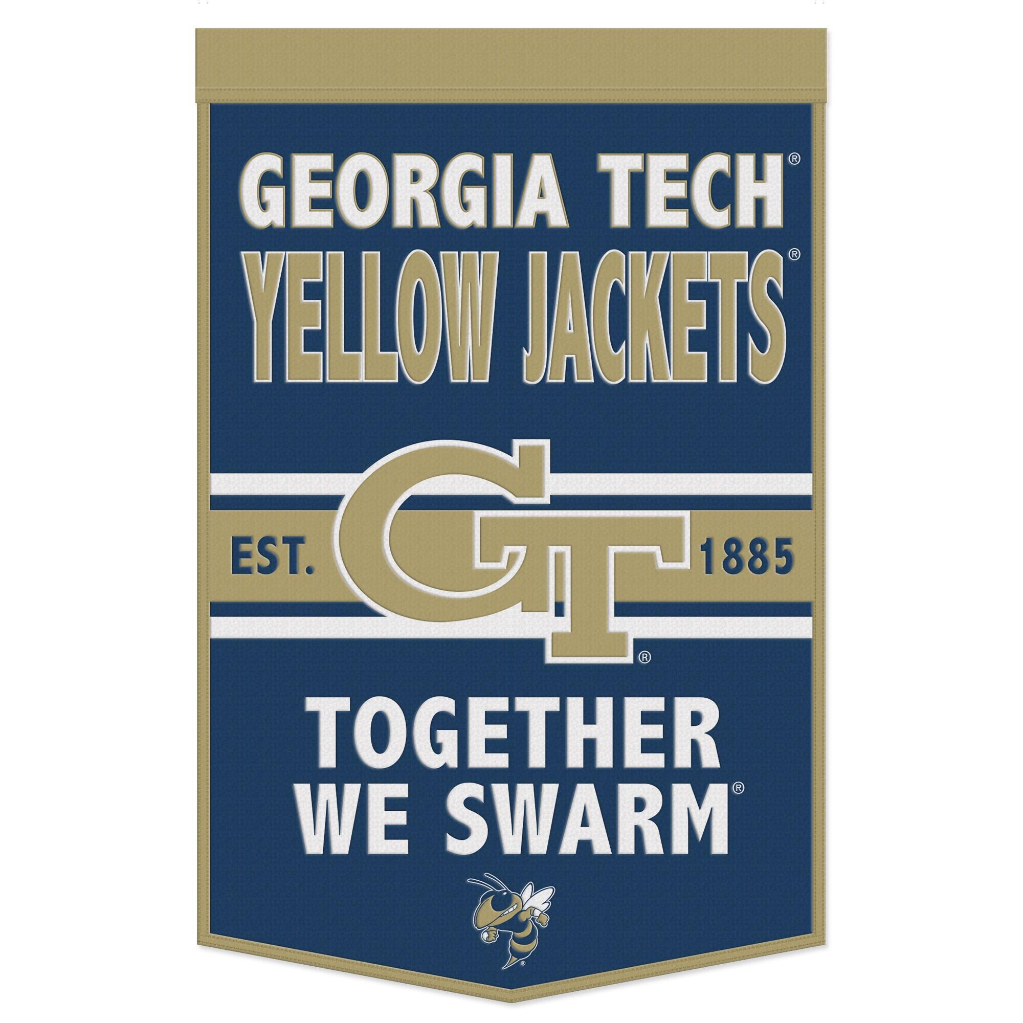 WinCraft Georgia Tech Yellow Jackets 24" x 38" Primary Logo Banner ...