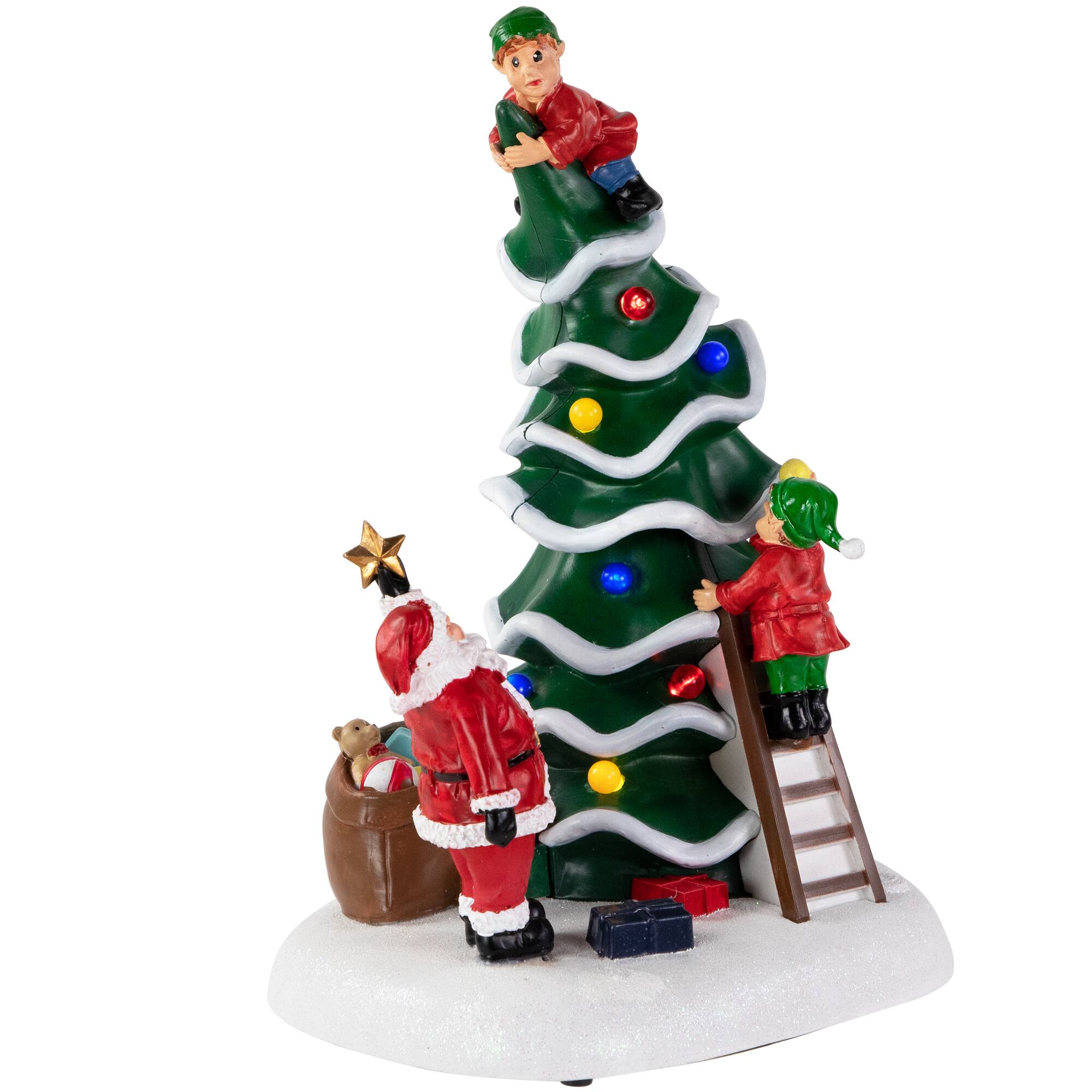 Northlight LED Lighted Animated and Musical Santa's Helpers Christmas ...