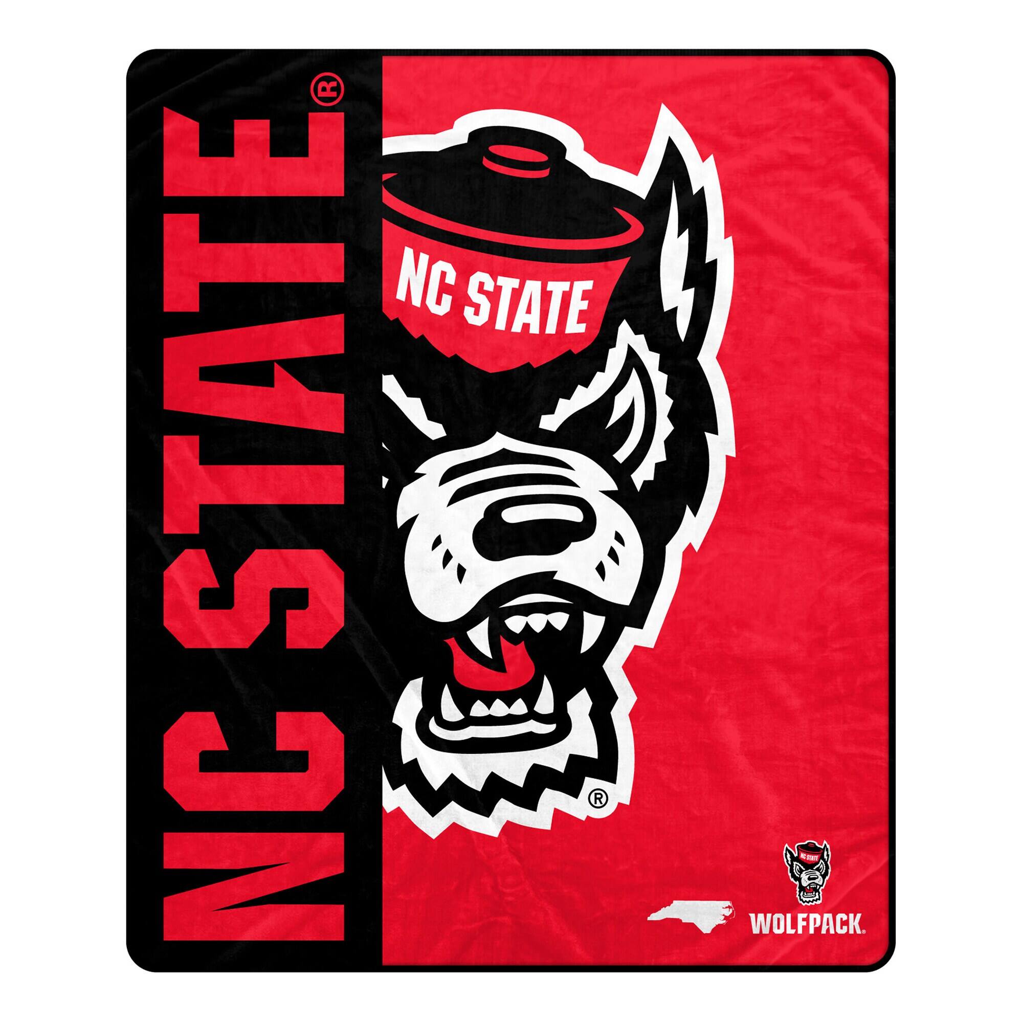 Pegasus NC State Wolfpack 50" x 60" Endzone Ultra Soft Throw Blanket ...