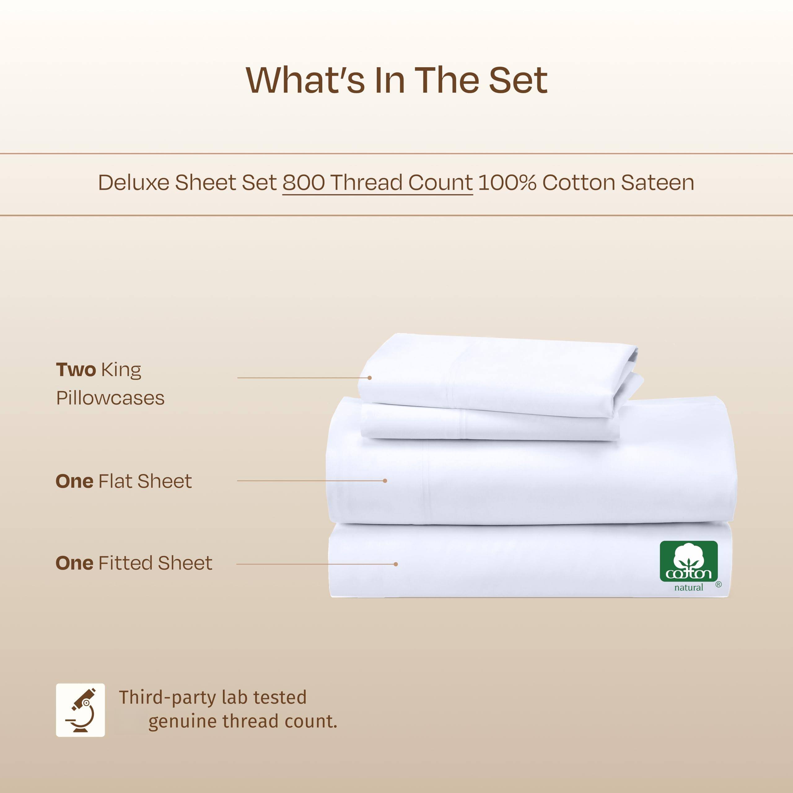Dapper Styles Luxury California Bed Sheets Set Buttery Soft 800 Thread ...