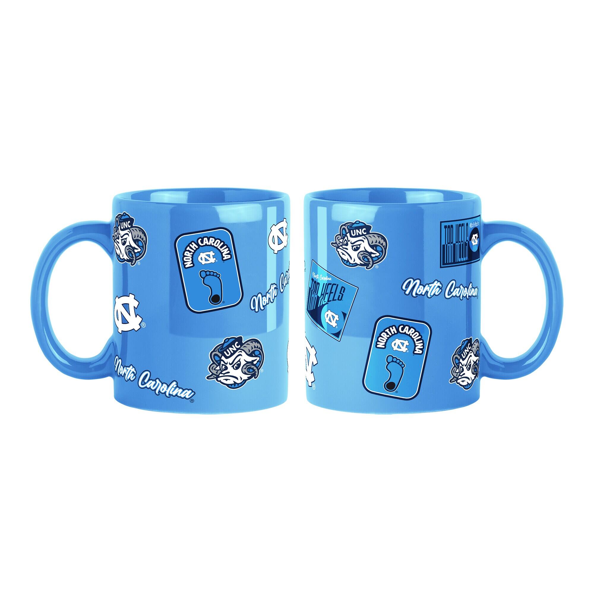Logo Brands North Carolina Tar Heels 2 Pack 15oz. Color Mug Set Blue ...