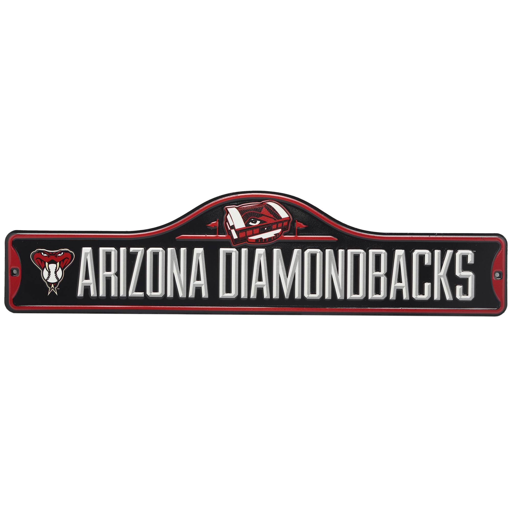 Open Road Brands Arizona Diamondbacks 5'' x 20'' Metal Street Sign ...
