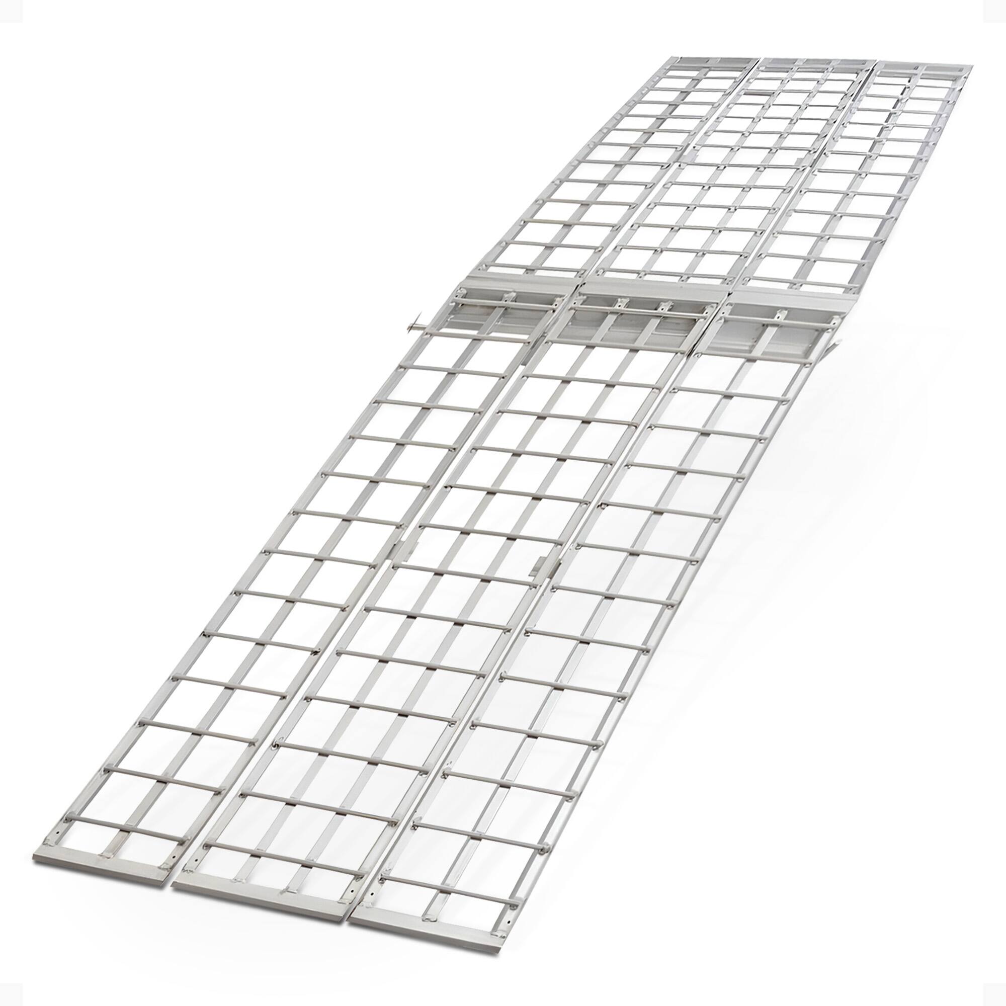Black Widow 10’ Aluminum Folding Motorcycle Ramp, Arched 3 Piece Design ...