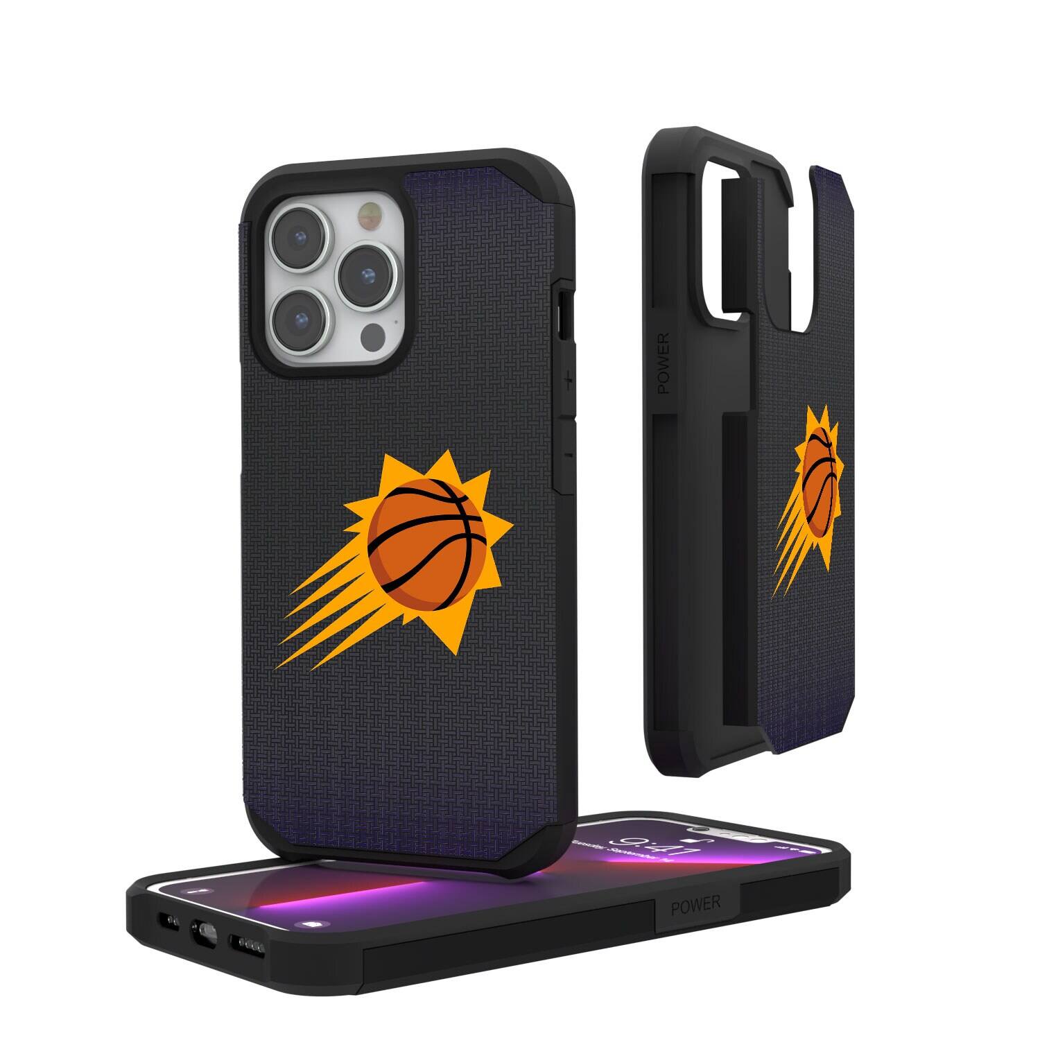 Keyscaper NBA Phoenix Suns Linen Logo iPhone Rugged Case 16 Pro Max ...